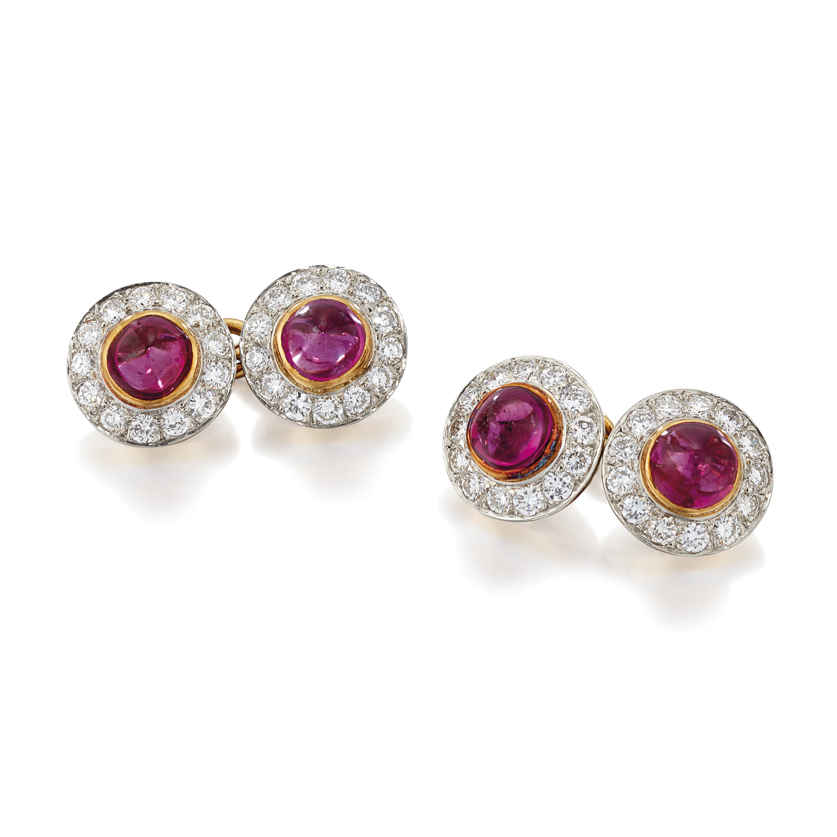 EARLY 20TH CENTURY RUBY AND DIAMOND CUFFLINKS, | Christie’s