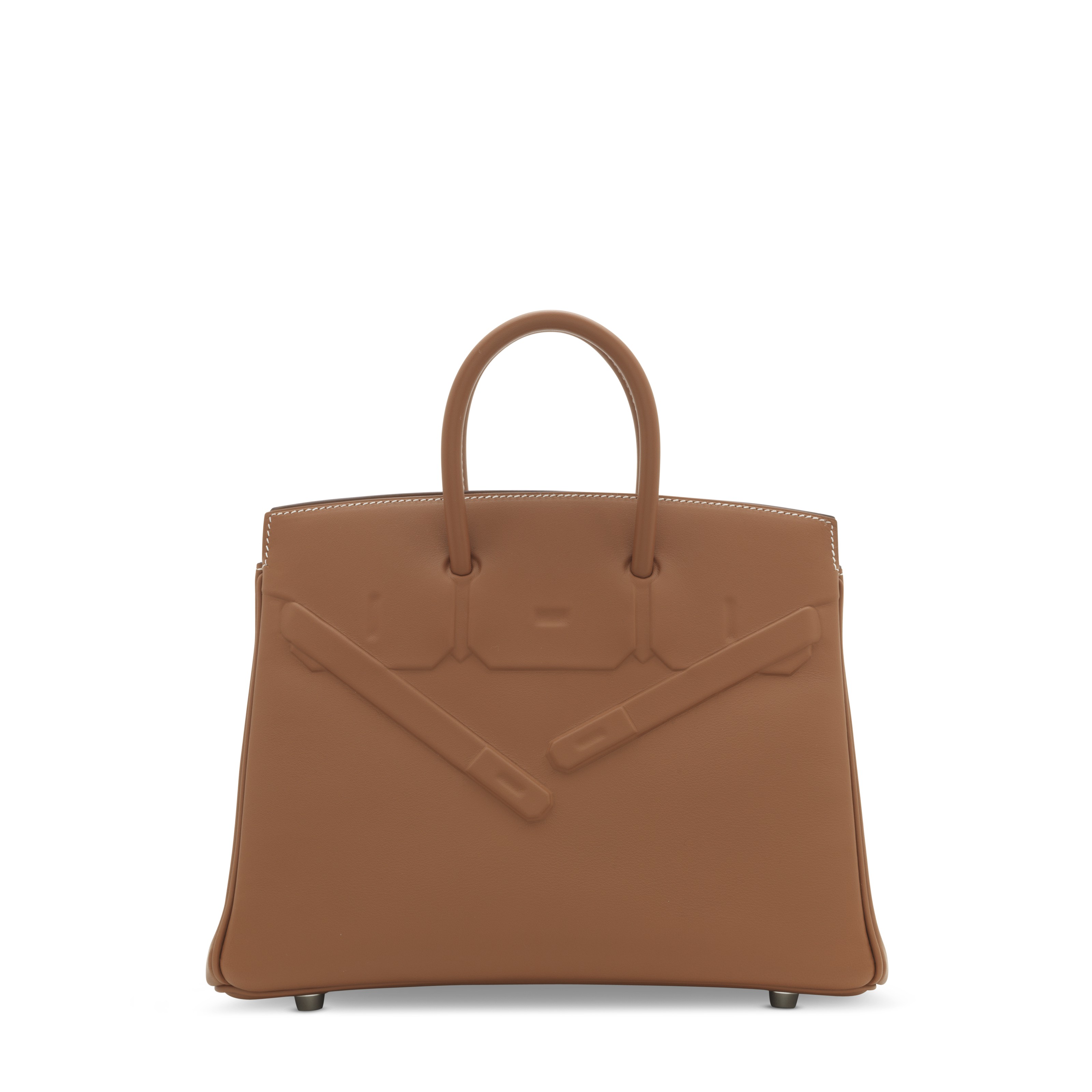 A LIMITED EDITION GOLD EVERCALF LEATHER SHADOW BIRKIN 25, HERMÈS, 2020 ...