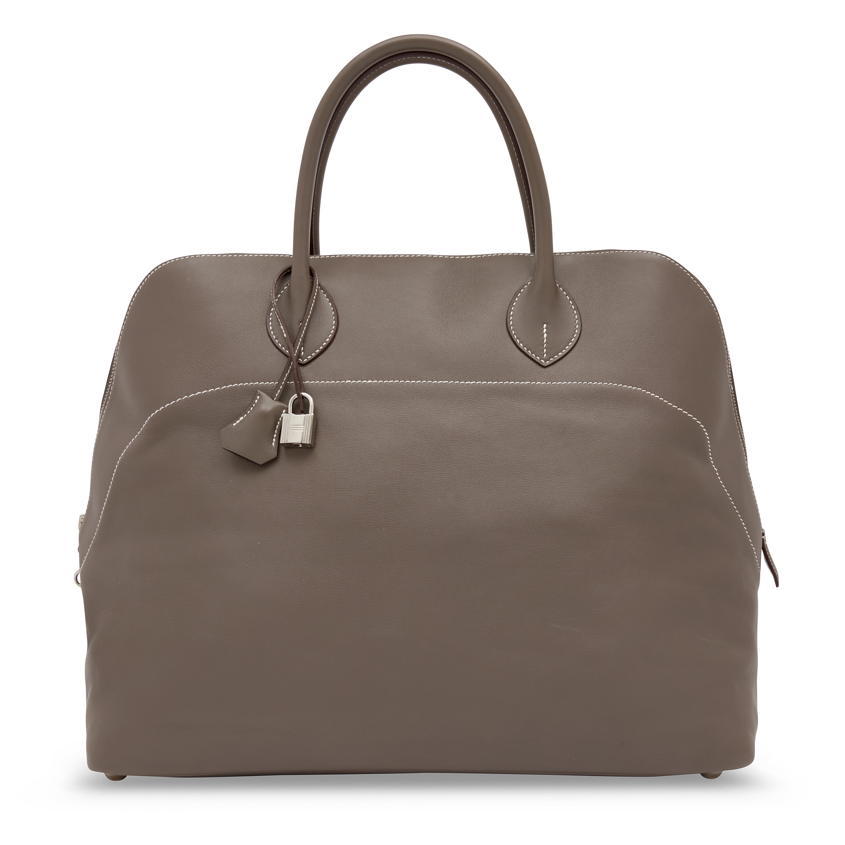 A GRIS SOURIS SIKKIM LEATHER BOLIDE RELAX 45 WITH PALLADIUM HARDWARE ...