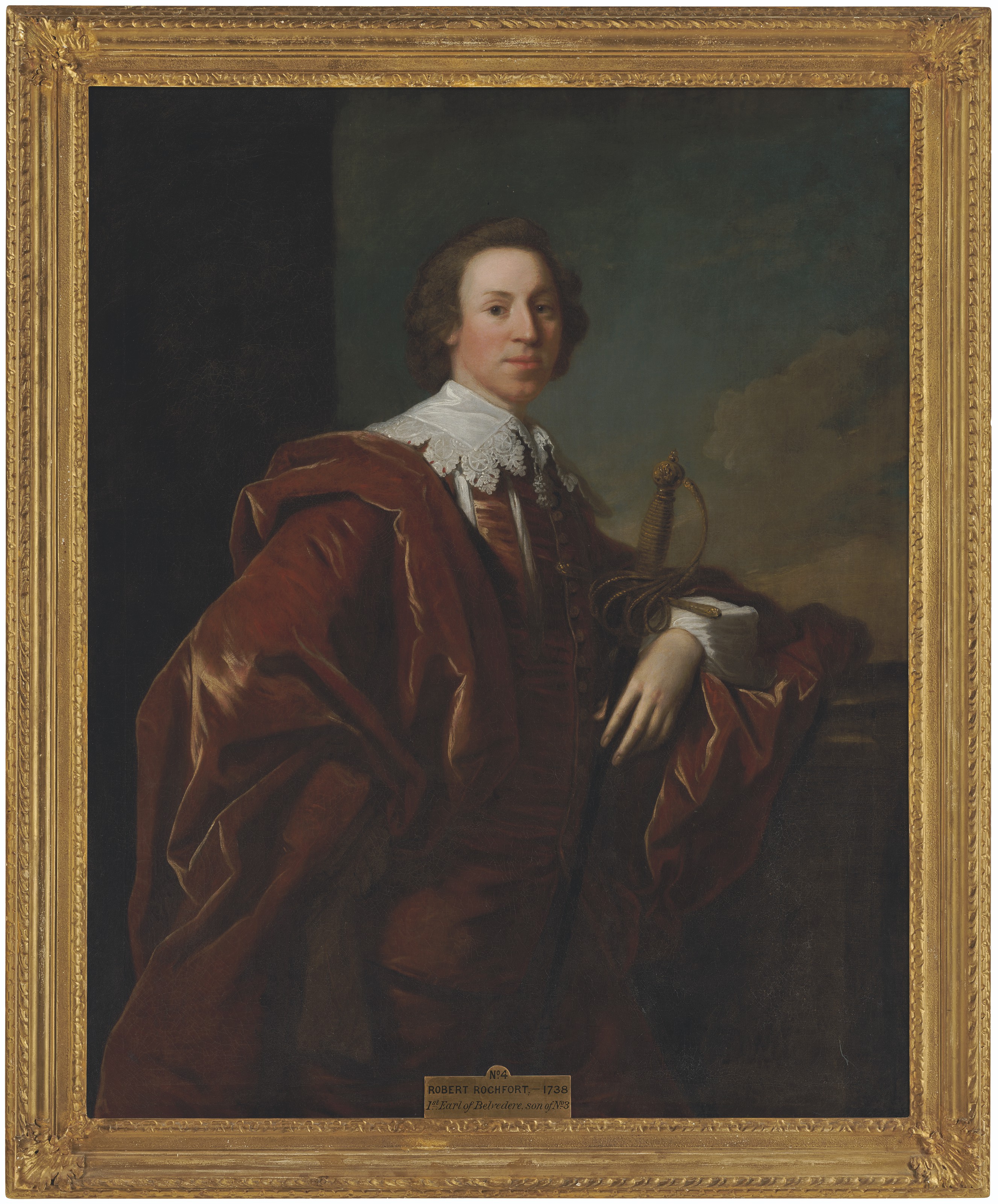 ROBERT HUNTER (ULSTER ACTIVE 1748-1780), Portrait of Robert Rochfort ...