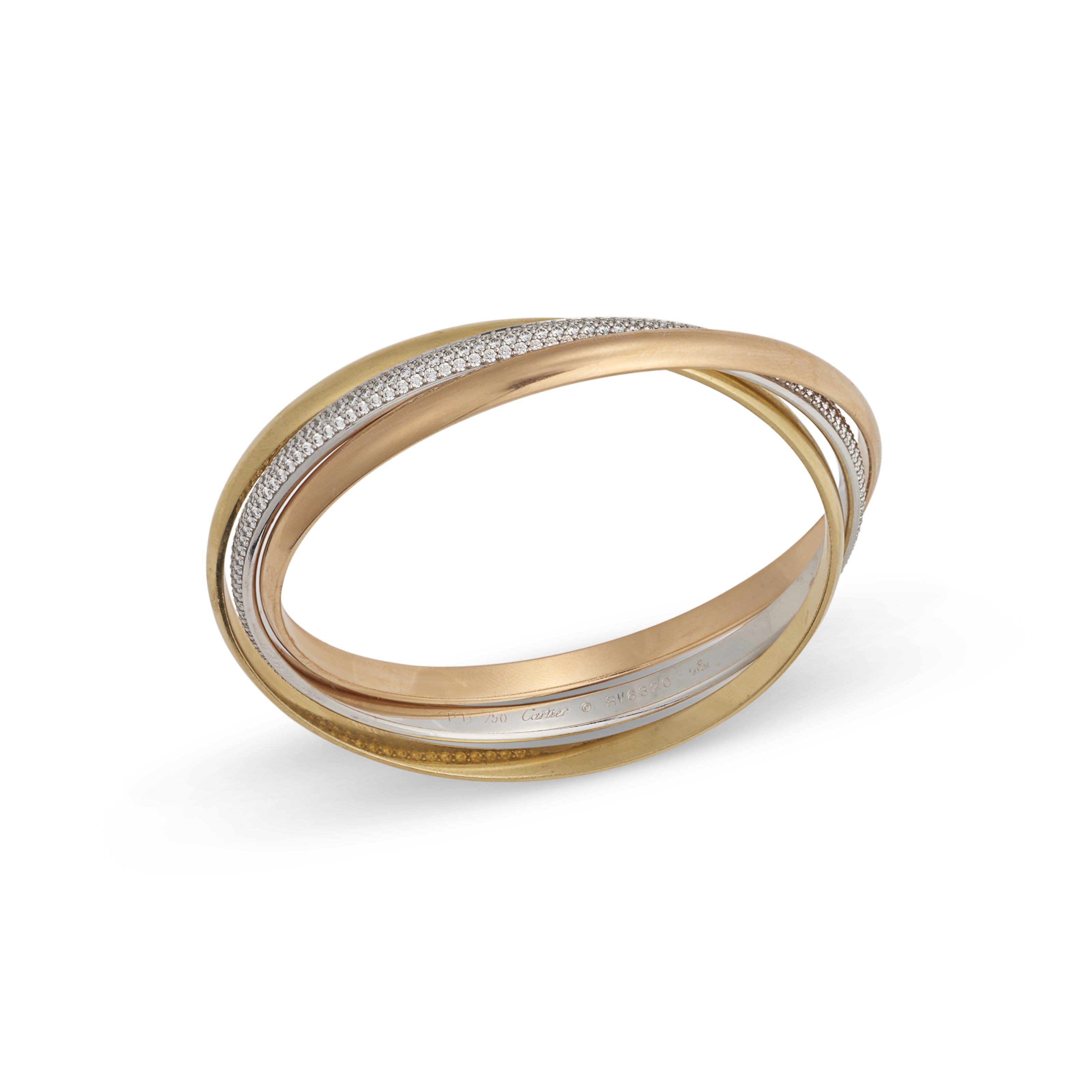 CARTIER DIAMOND 'TRINITY' BANGLE, | Christie’s