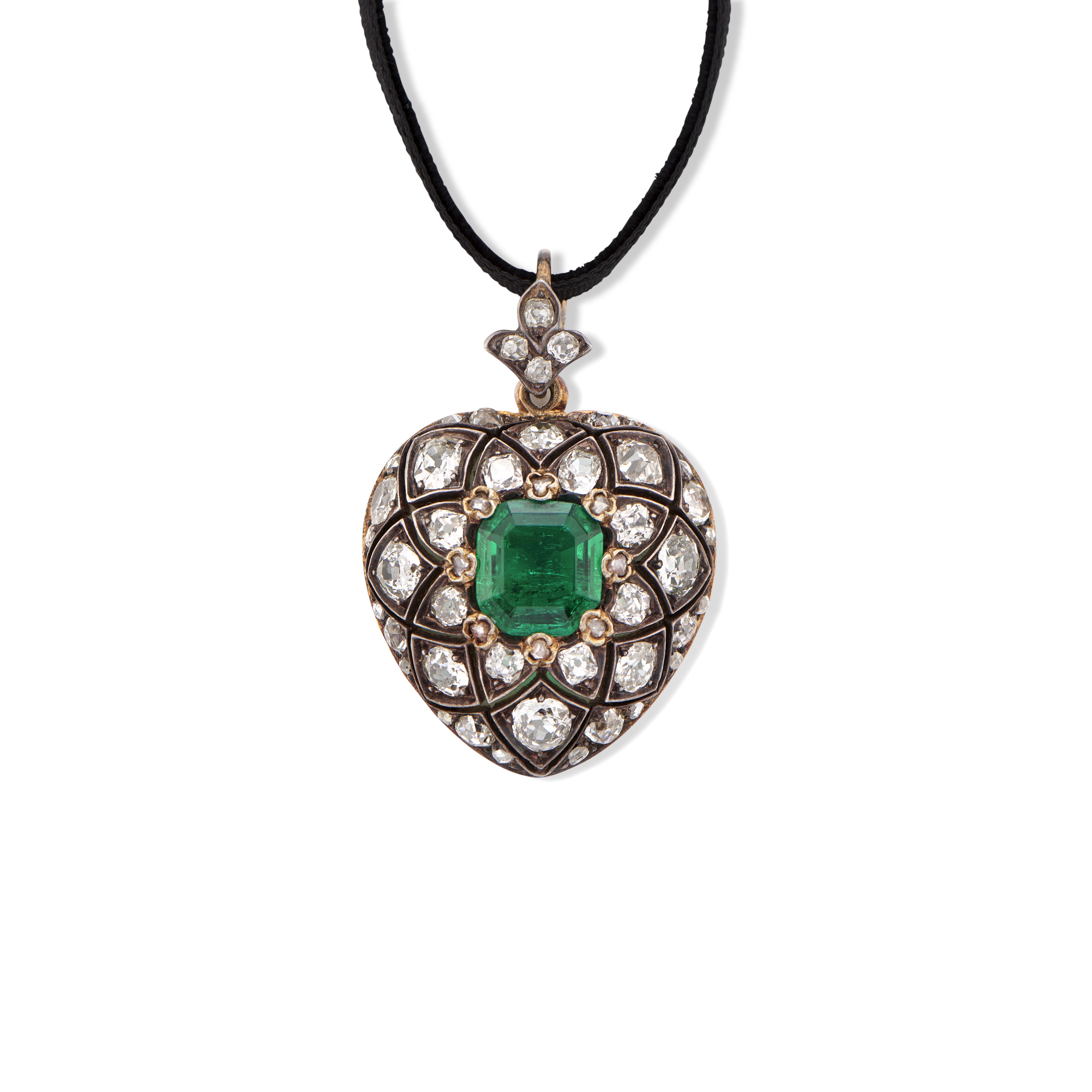 LATE 19TH CENTURY EMERALD AND DIAMOND LOCKET PENDANT, | Christie’s