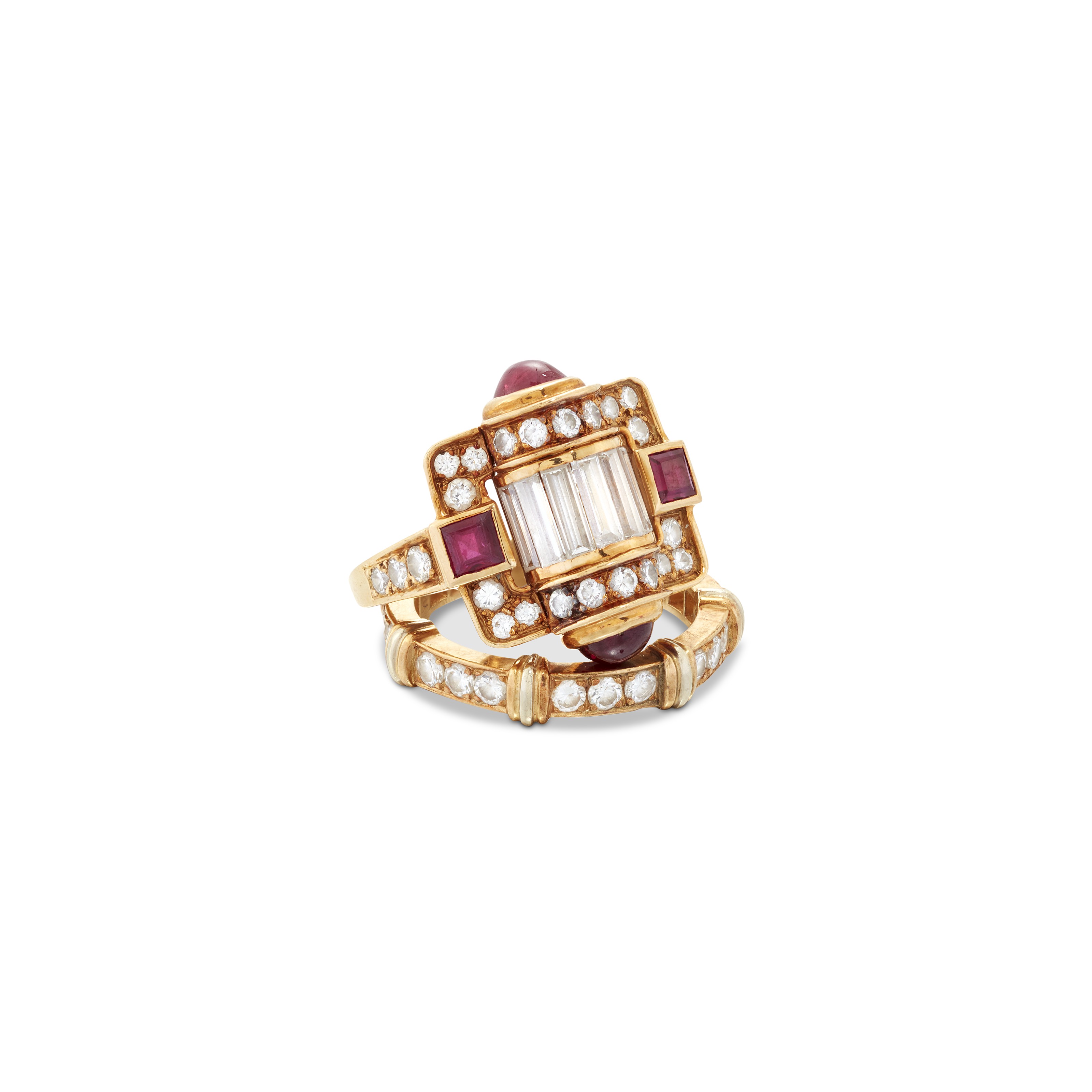 CARTIER DIAMOND RING AND RUBY AND DIAMOND RING, | Christie’s