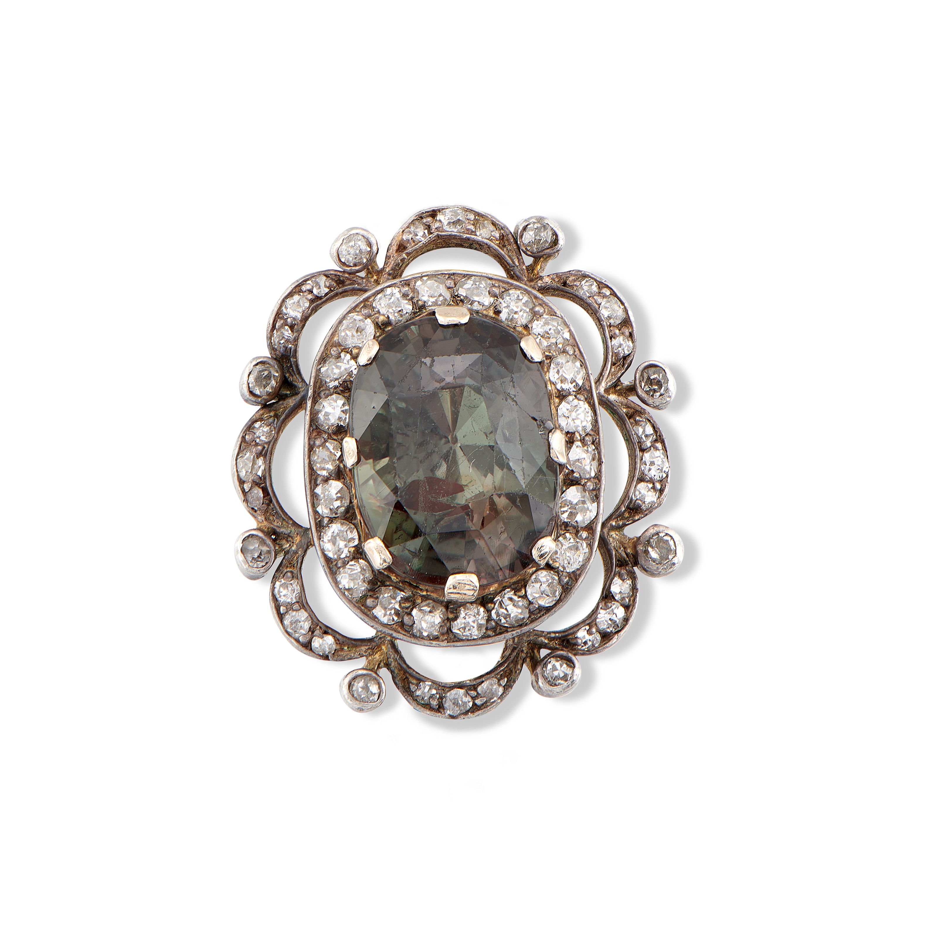 LATE 19TH CENTURY ALEXANDRITE AND DIAMOND BROOCH, | Christie’s