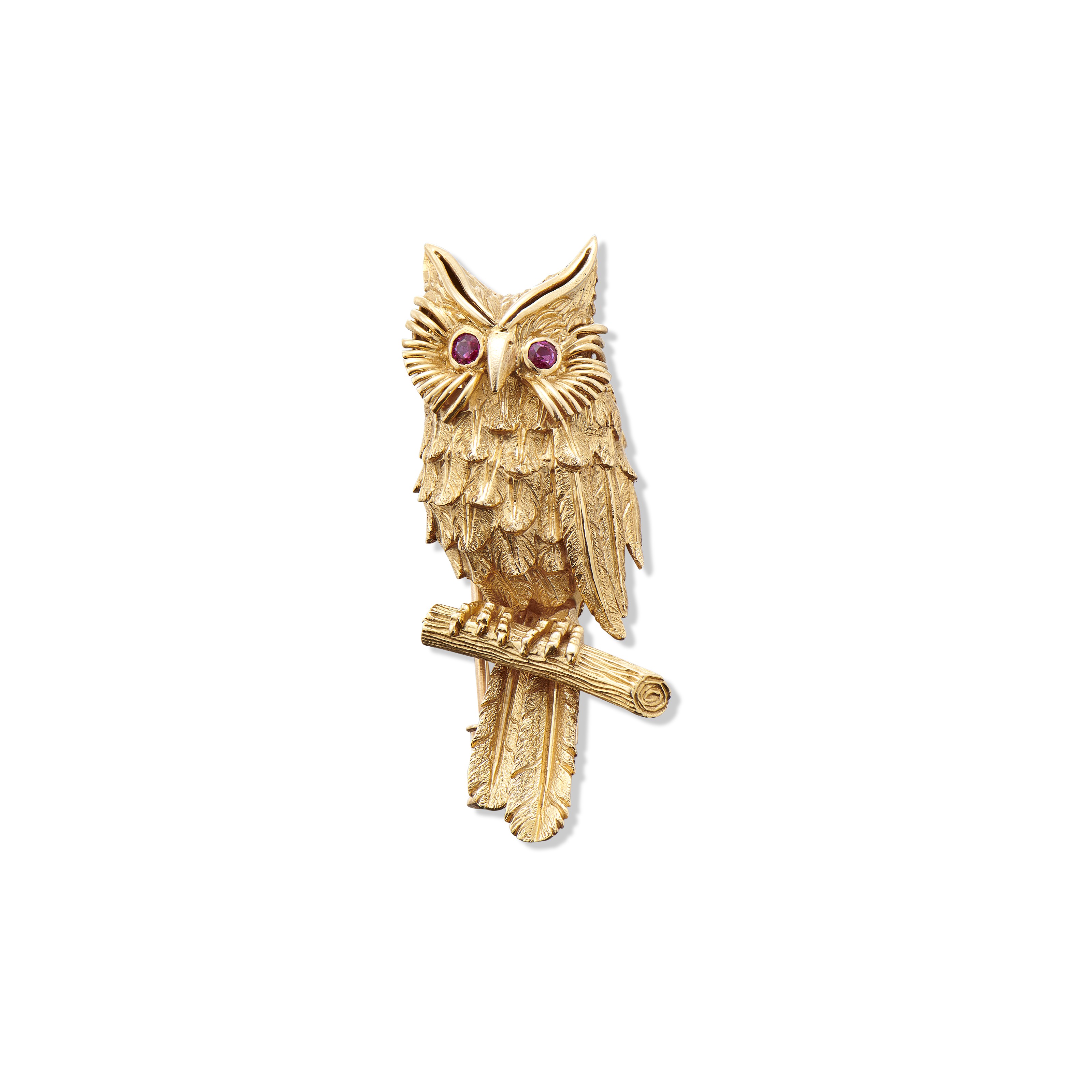CARTIER RUBY OWL BROOCH, | Christie’s