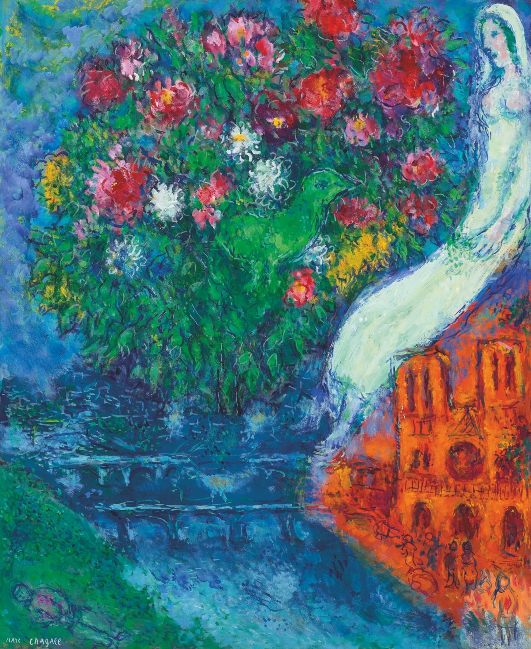 MARC CHAGALL (1887-1985), La mariée de Notre-Dame | Christie's