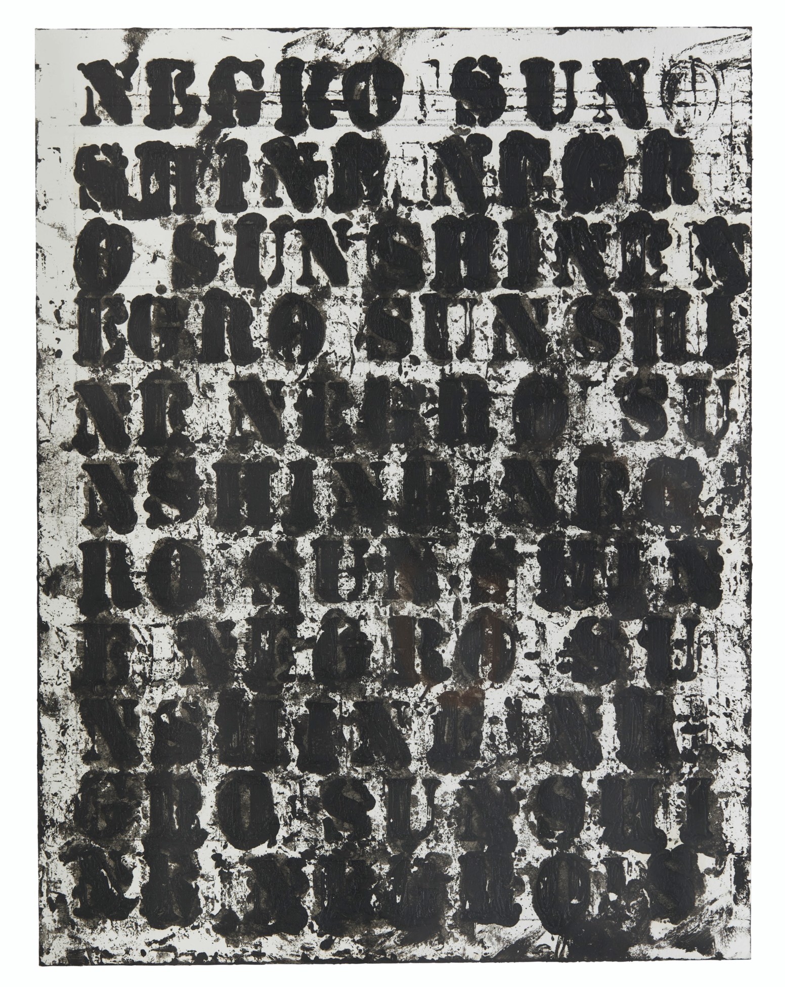 GLENN LIGON (B. 1960), Study for Negro Sunshine II #41 | Christie's