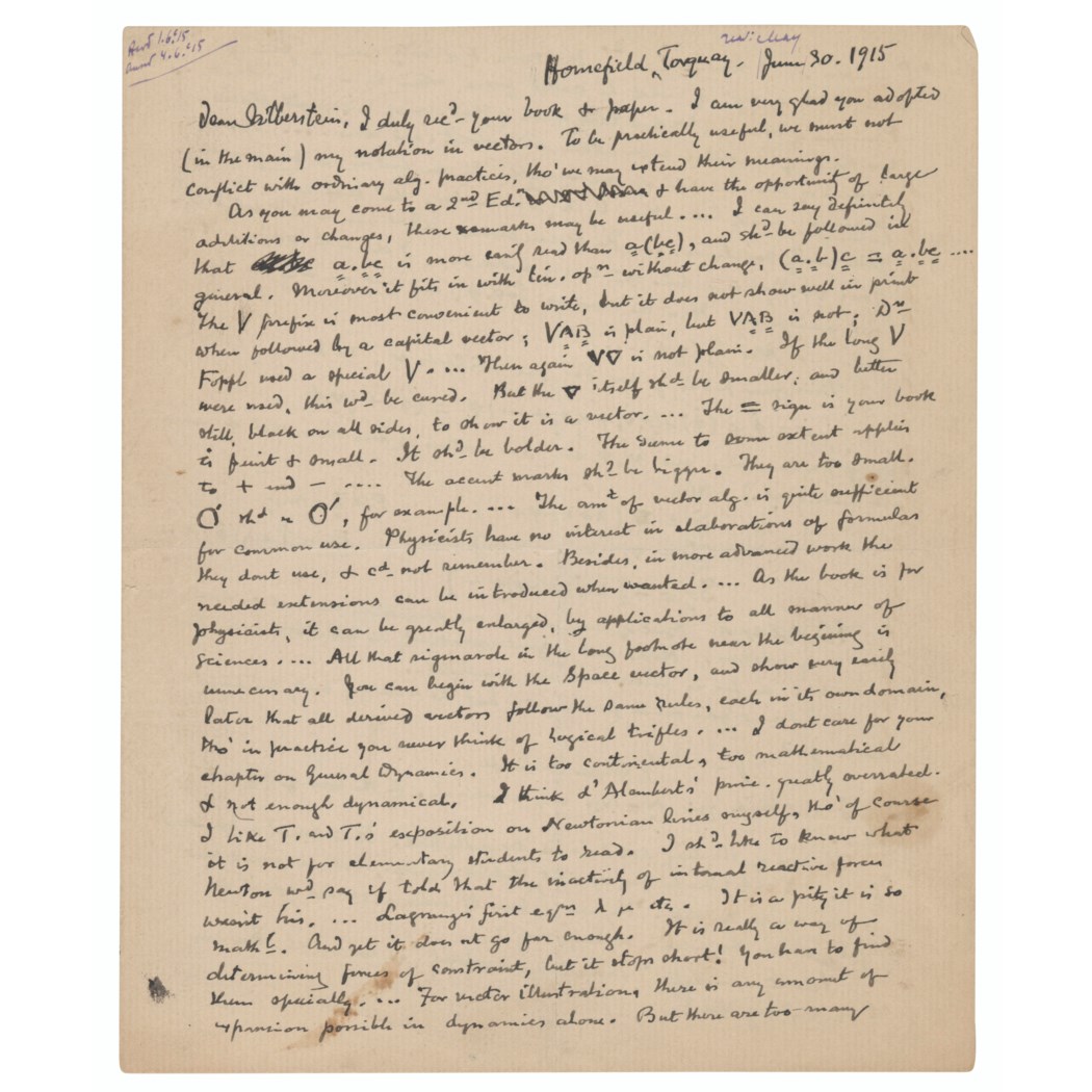 HEAVISIDE, Oliver (1850-1925), Two autograph letters signed (‘Oliver ...