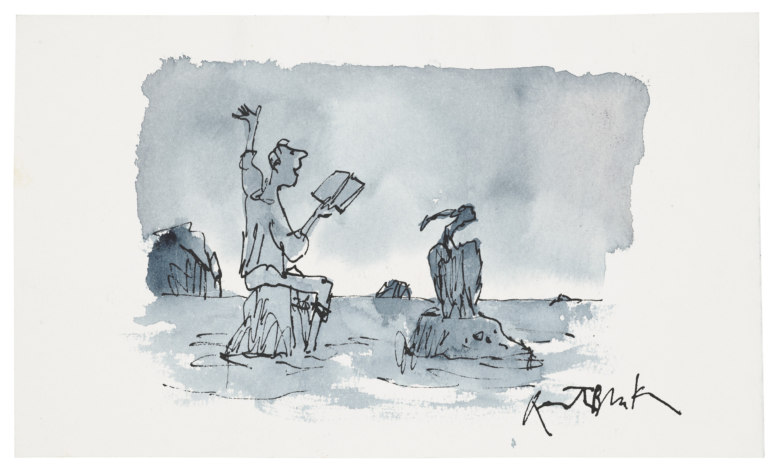 QUENTIN BLAKE (b.1932), Feet in the Water alternative version | Christie’s