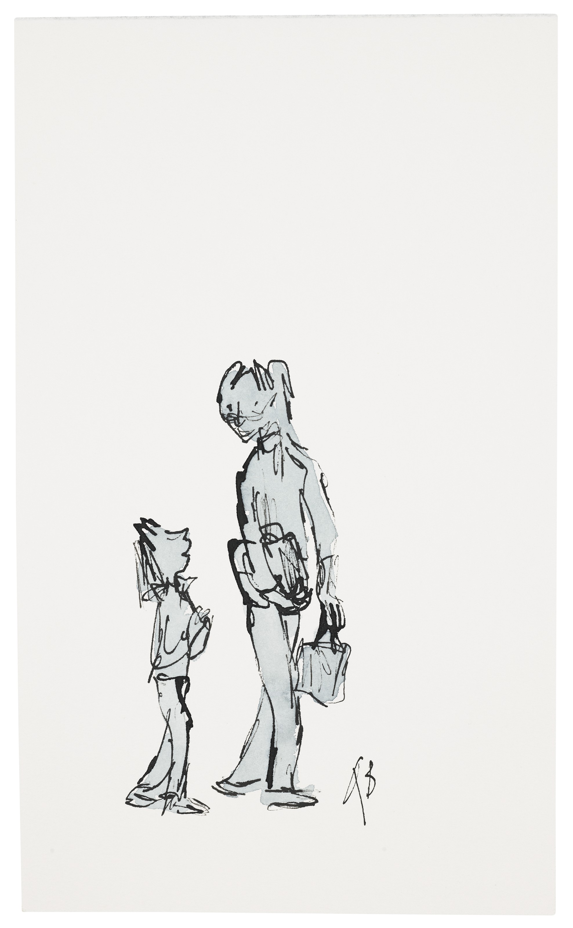 QUENTIN BLAKE (b.1932), Kids Network tote bag design #2 | Christie’s