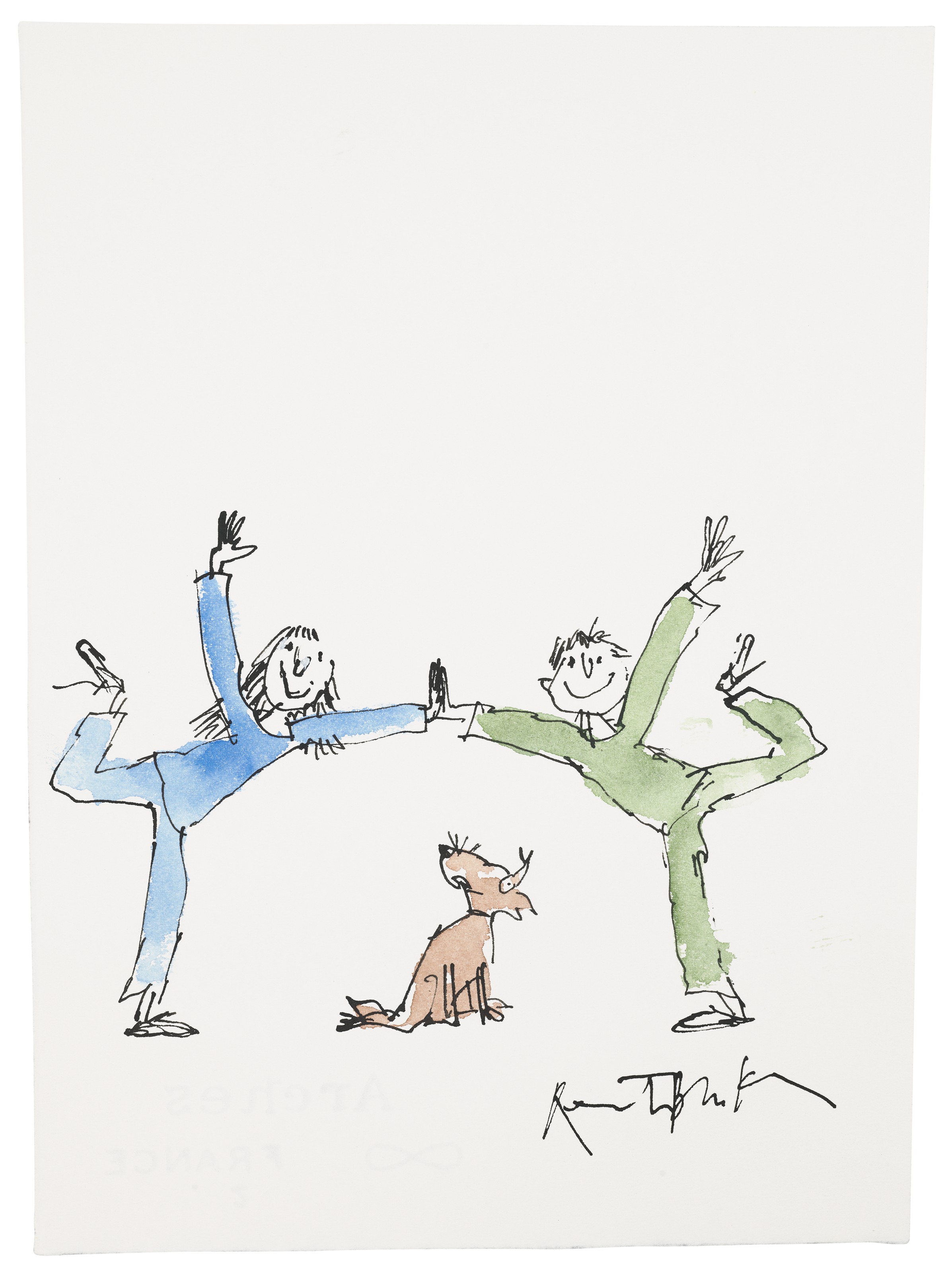 QUENTIN BLAKE (b.1932), Preliminary for Medical Aid for Palestinians ...