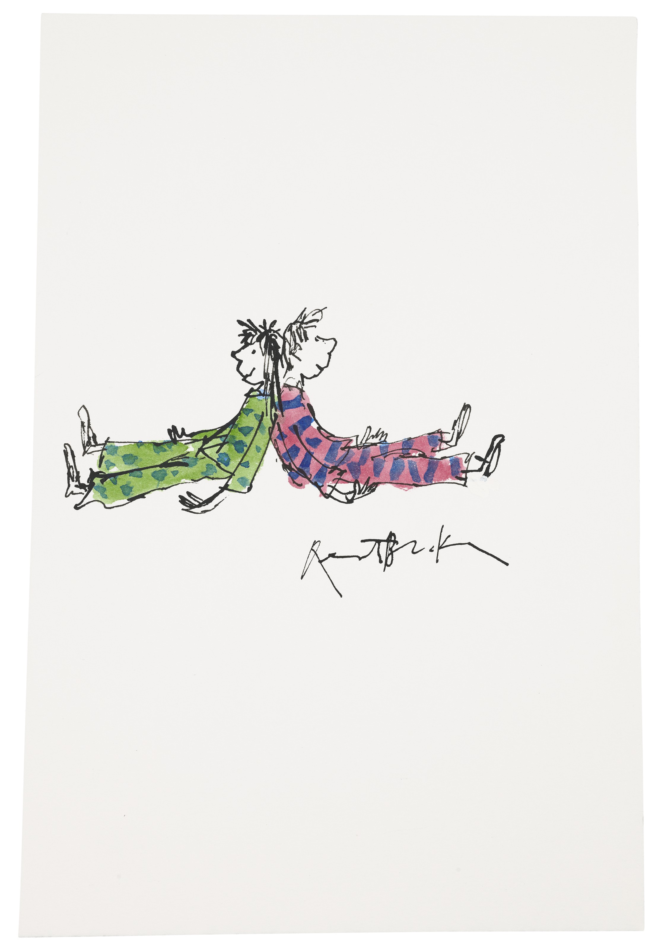 QUENTIN BLAKE (b.1932), Hastings Flagship School poster artwork #1 ...