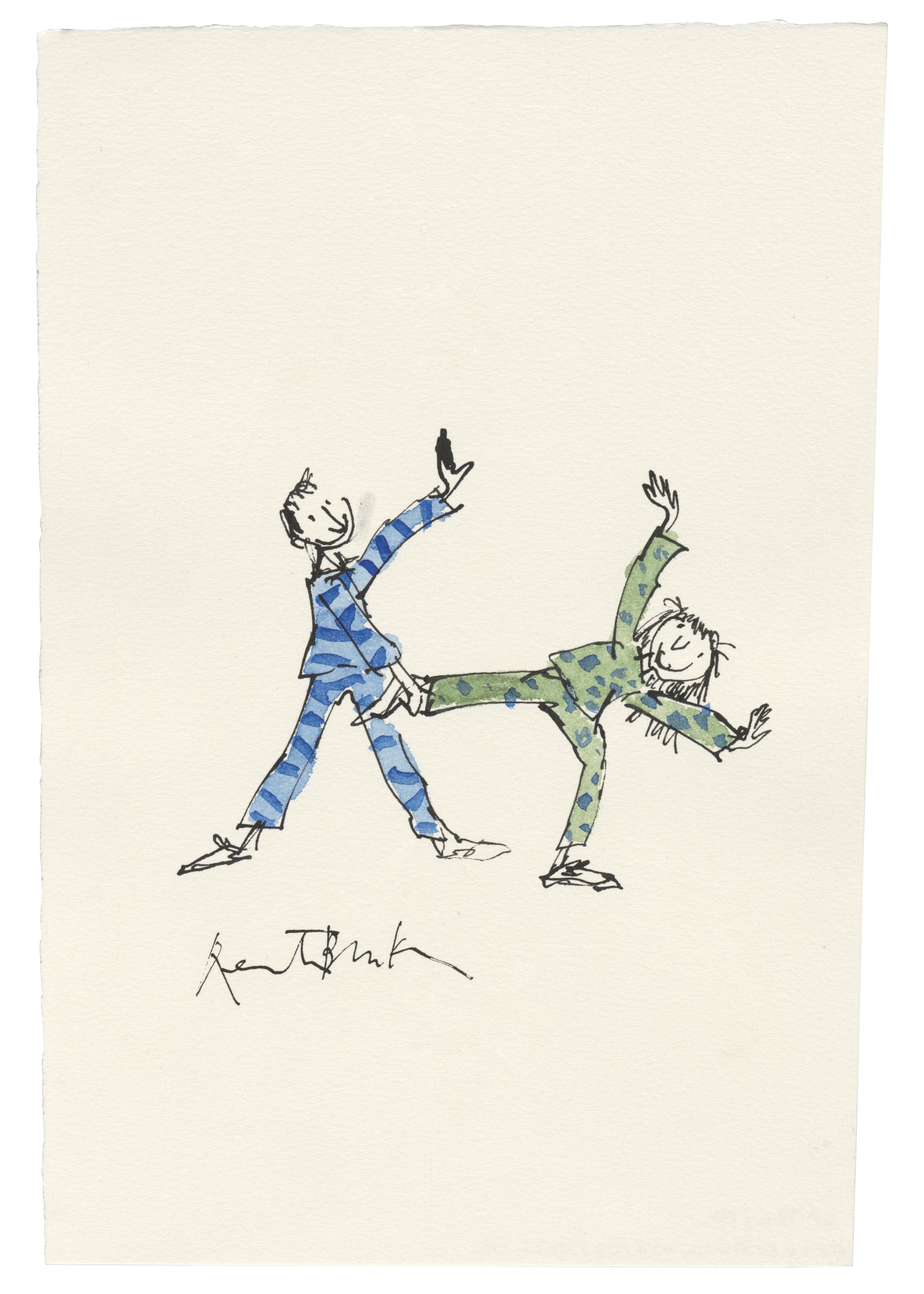 QUENTIN BLAKE (b.1932), Hastings Flagship School poster artwork #2 ...
