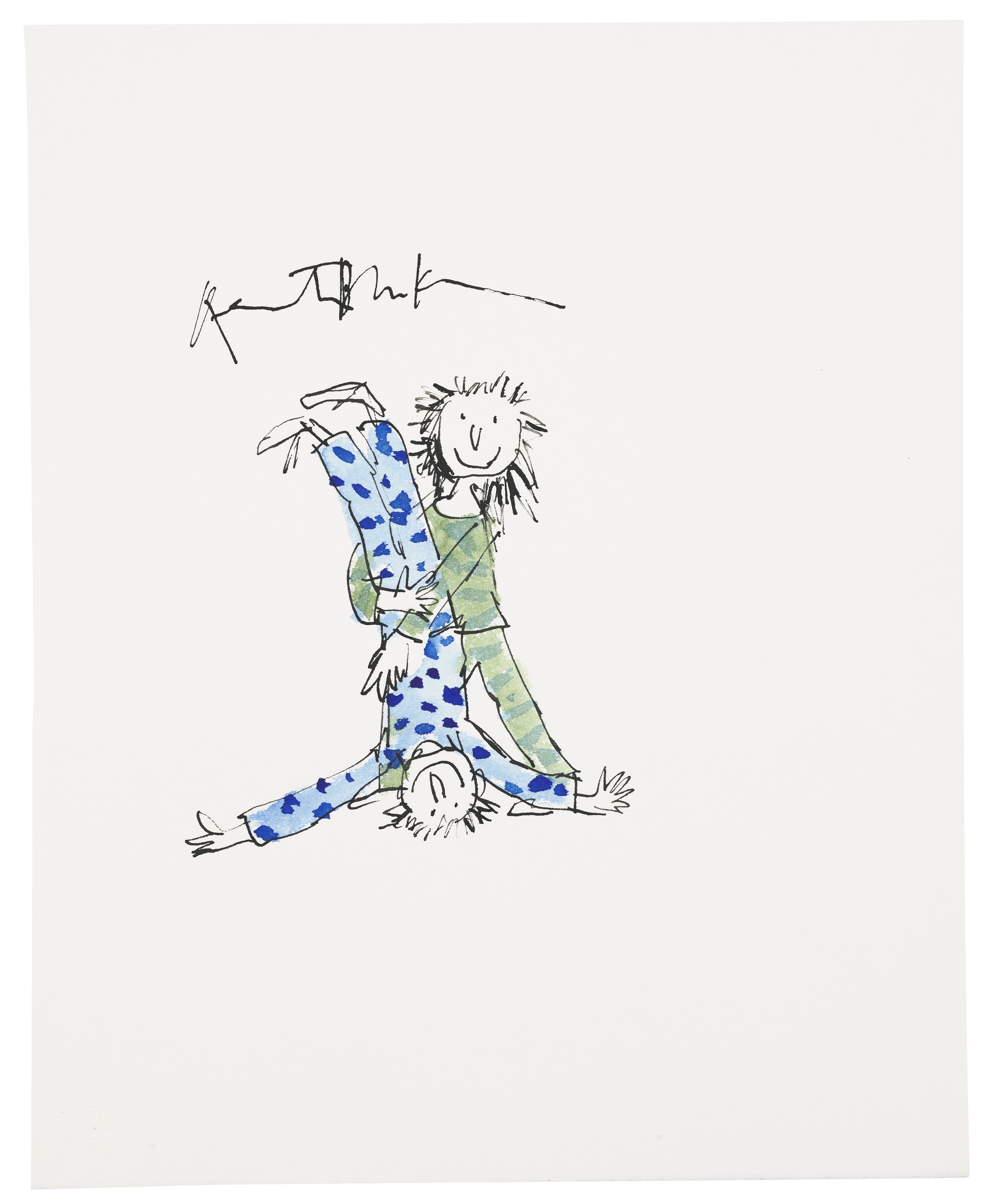 QUENTIN BLAKE (b.1932), Hastings Flagship School poster artwork #5 ...