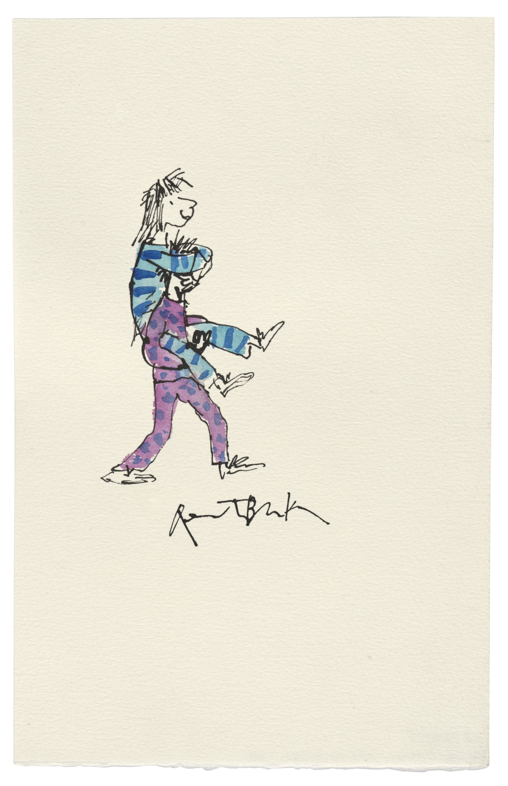 QUENTIN BLAKE (b.1932), Hastings Flagship School poster artwork #7 ...