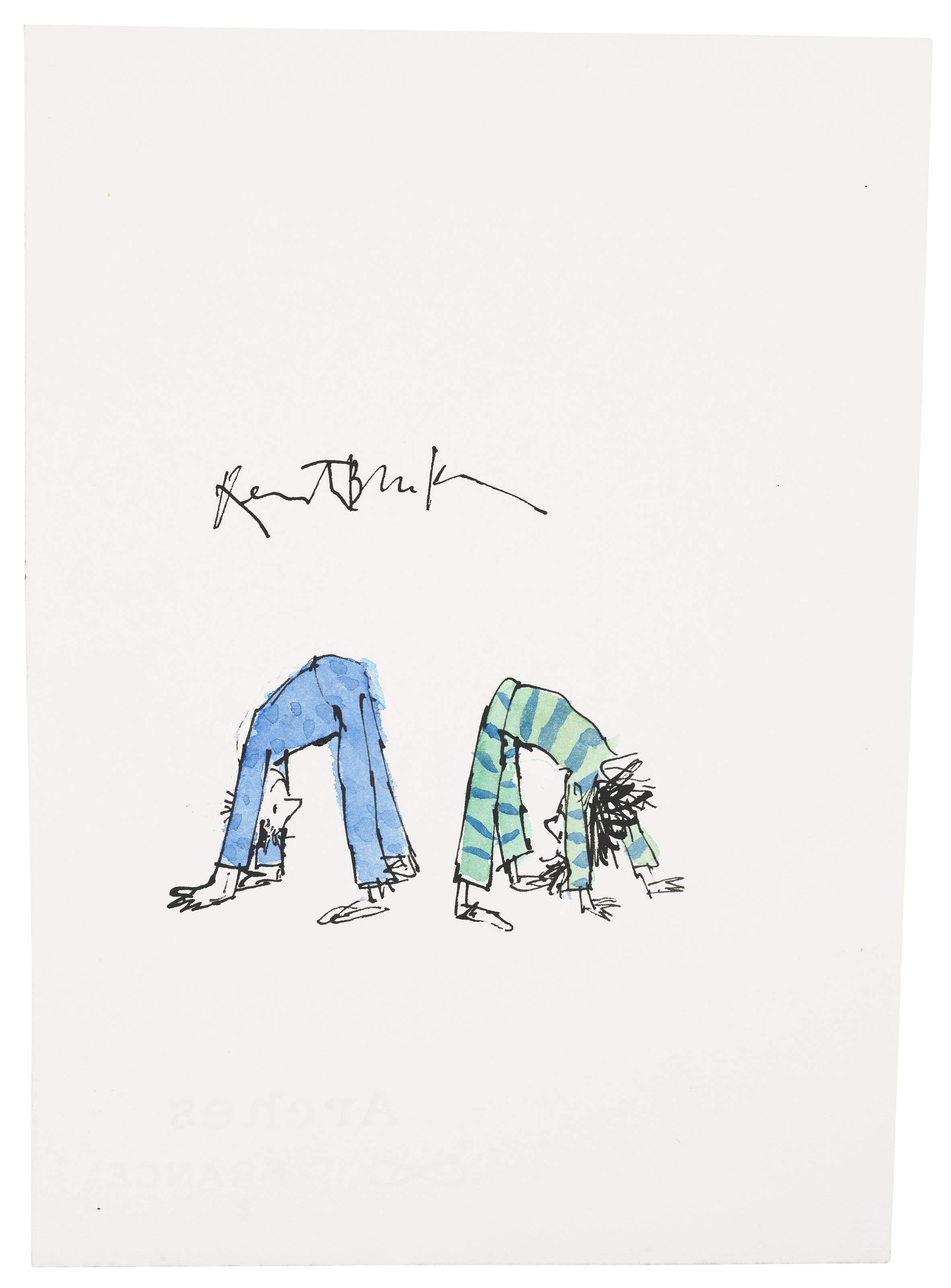 QUENTIN BLAKE (b.1932), Hastings Flagship School poster artwork #9 ...