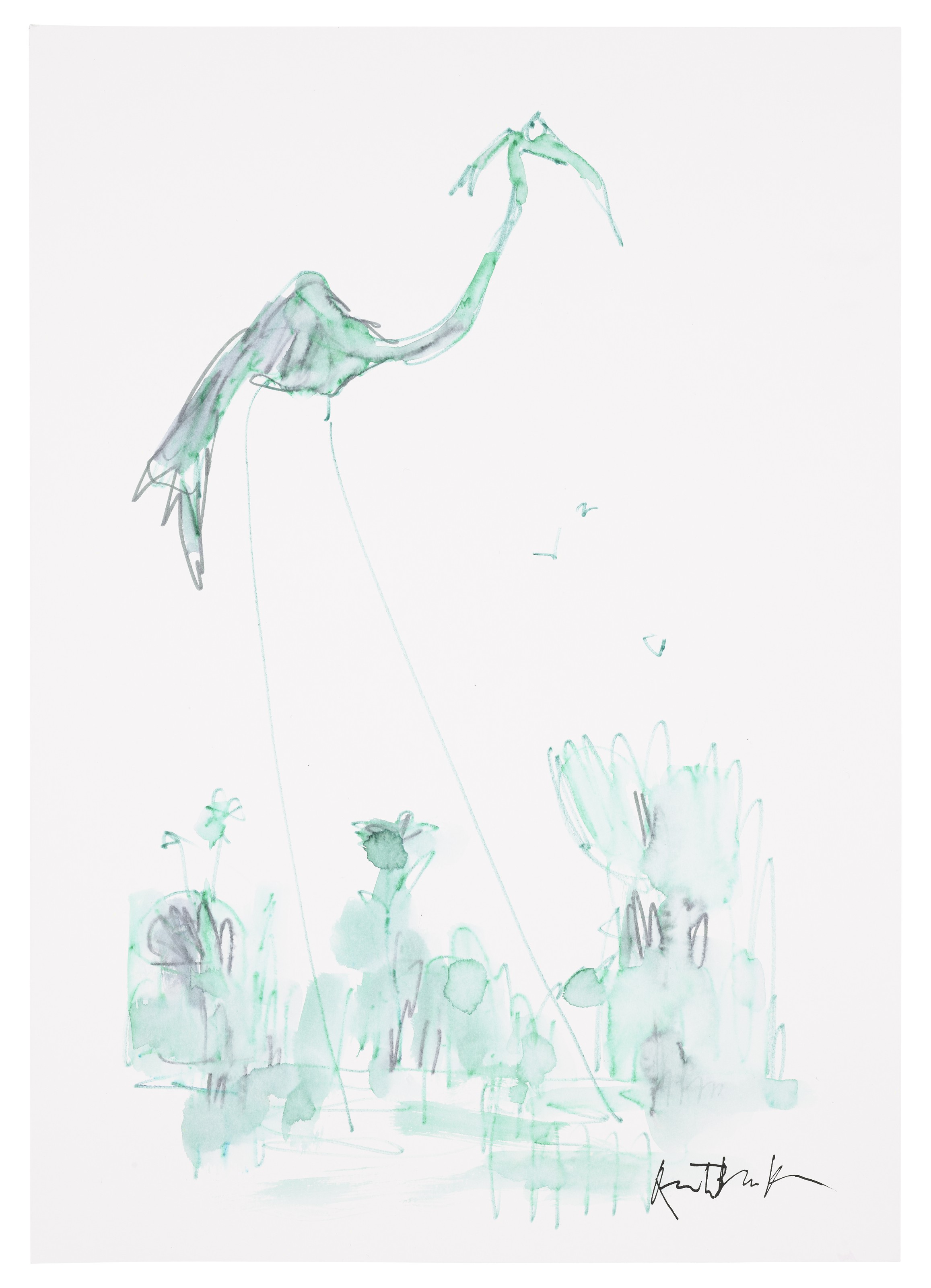 QUENTIN BLAKE (b.1932), Wading birds #26 | Christie’s