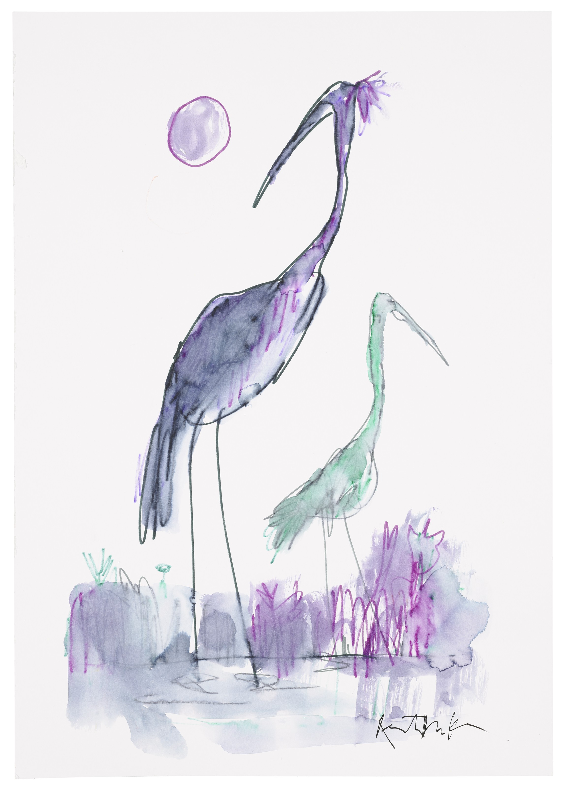 QUENTIN BLAKE (b.1932), Wading birds #27 | Christie’s