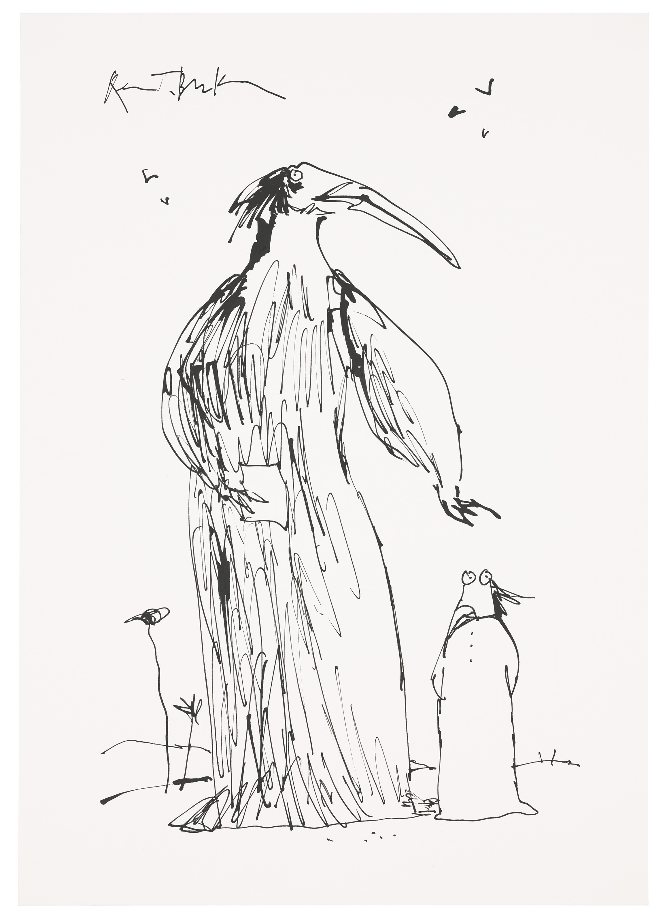 QUENTIN BLAKE (b.1932), Birds as people #9 | Christie’s
