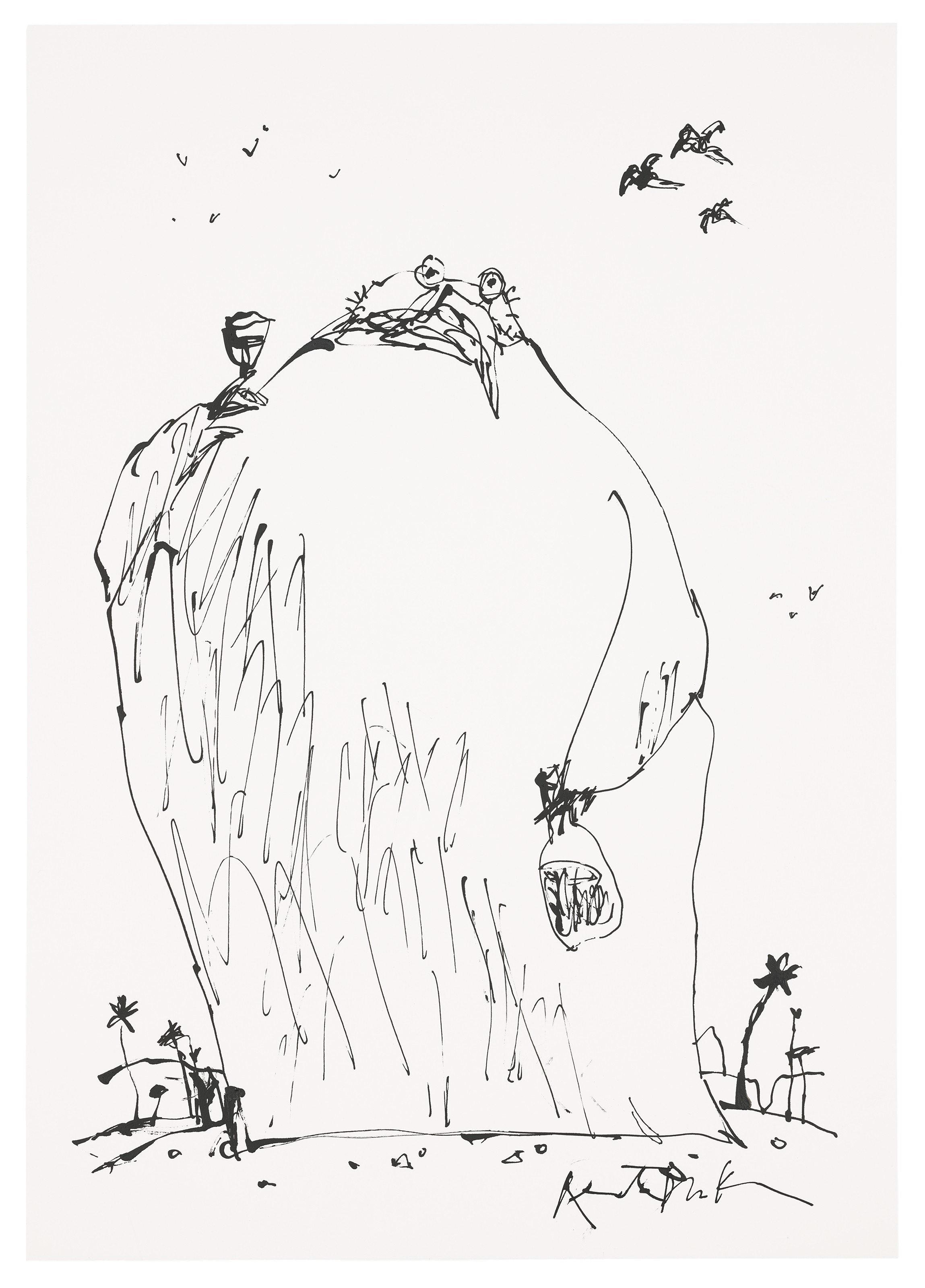QUENTIN BLAKE (b.1932), Birds as people #12 | Christie’s