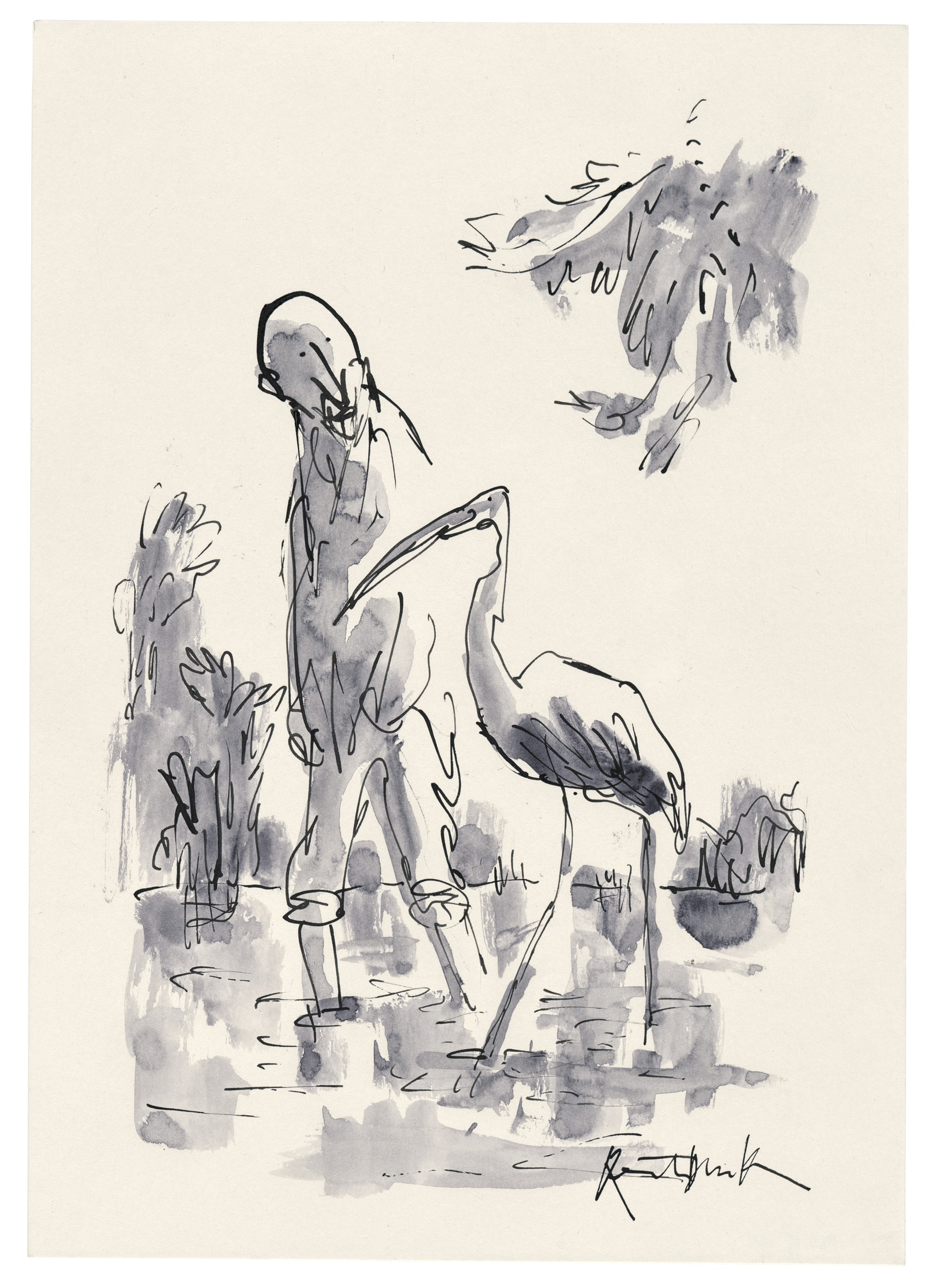 QUENTIN BLAKE (b.1932), Bird companions #4 | Christie’s