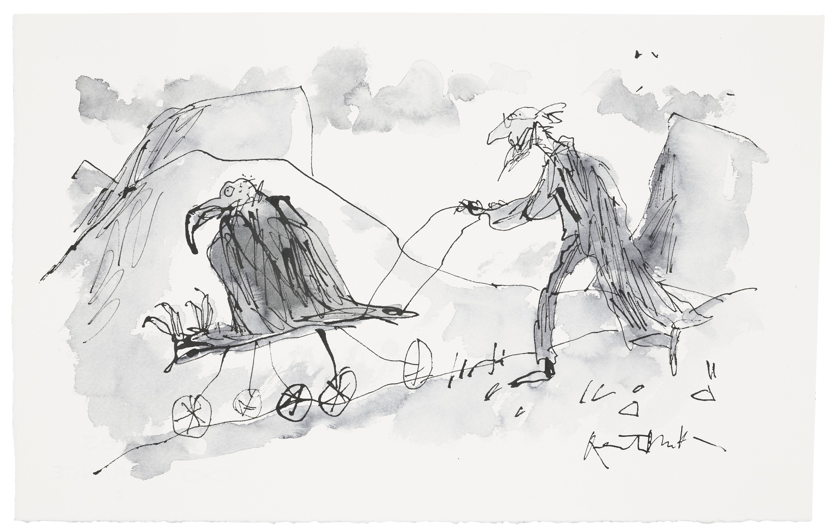 QUENTIN BLAKE (b.1932), Bird companions #6 | Christie’s