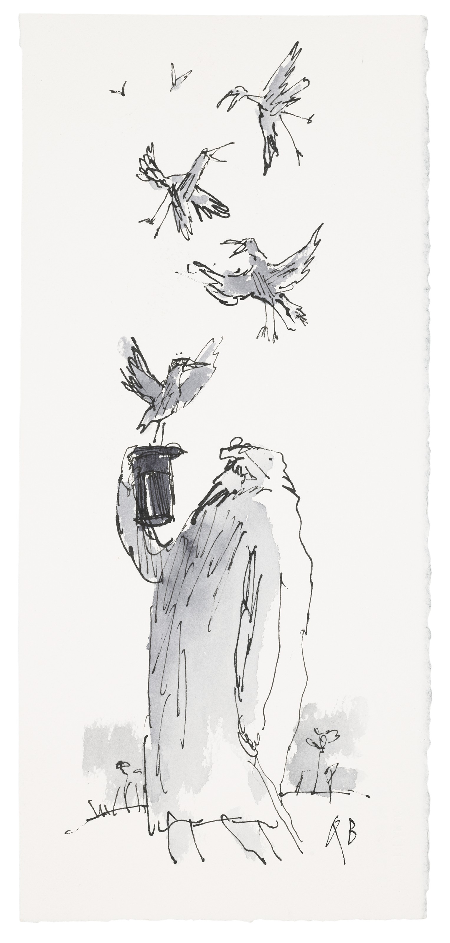 QUENTIN BLAKE (b.1932), Bird companions #7 | Christie’s