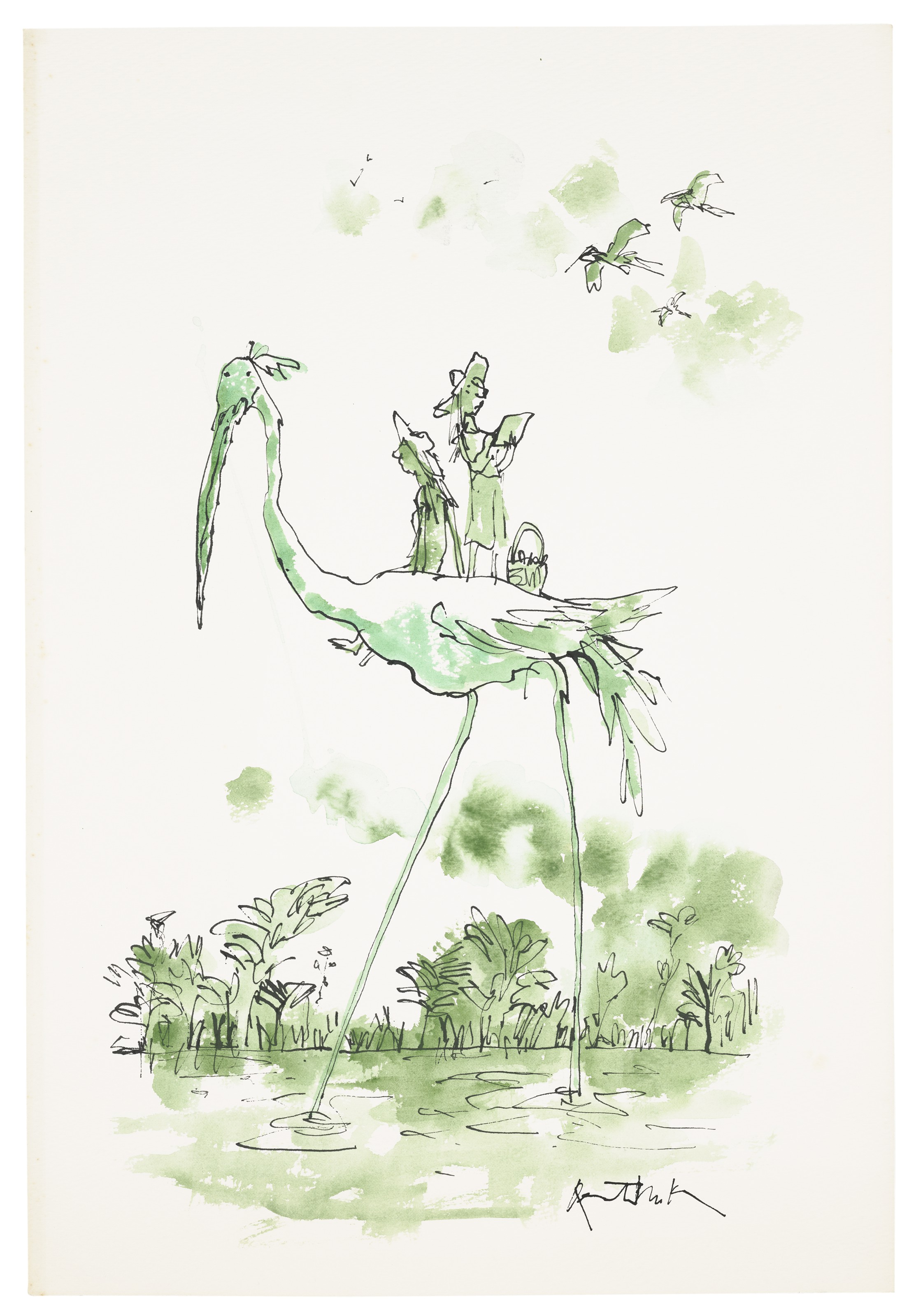 QUENTIN BLAKE (b.1932), Bird companions #17 | Christie’s