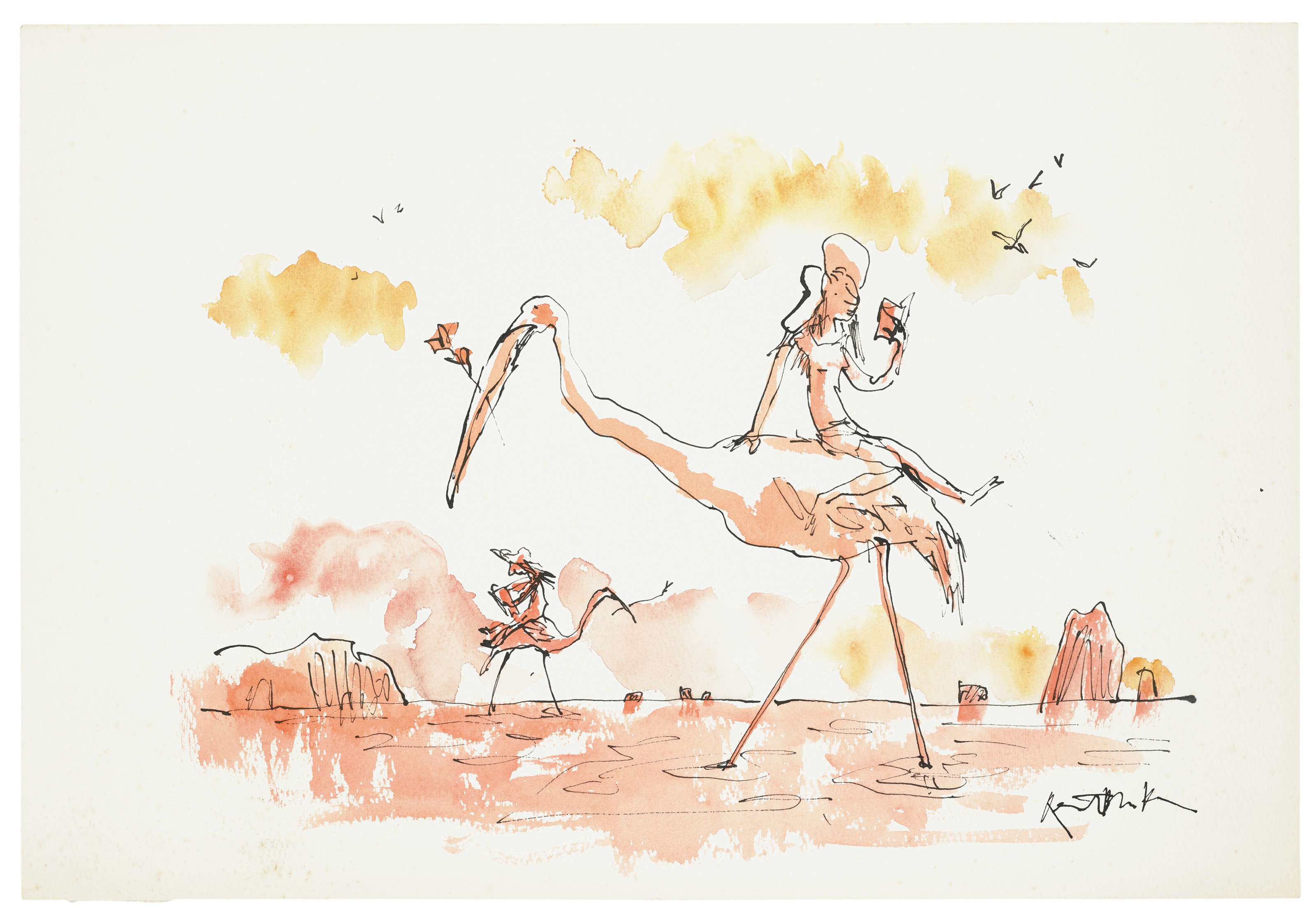 QUENTIN BLAKE (b.1932), Bird companions #22 | Christie’s