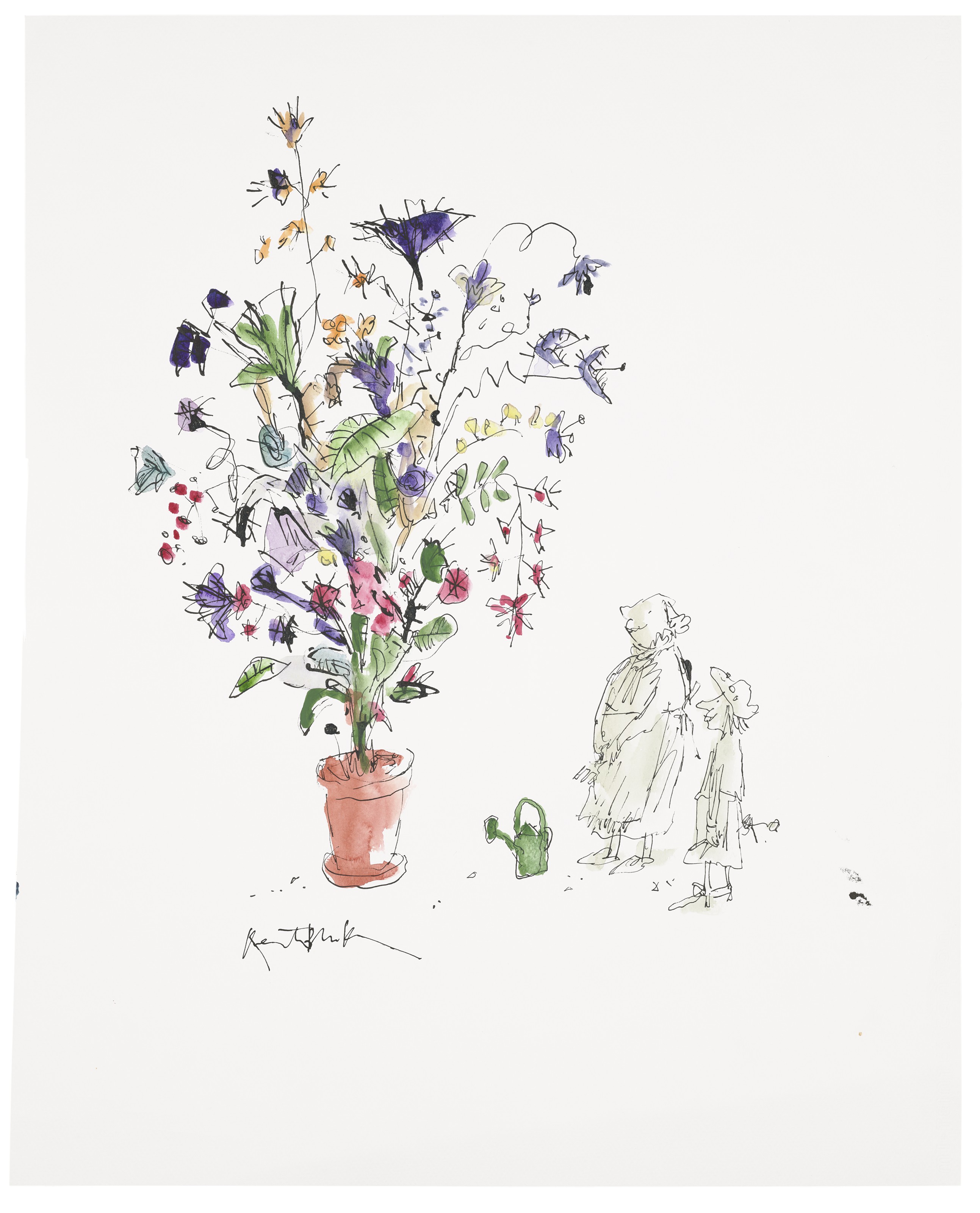 QUENTIN BLAKE (b.1932), Life in Bloom #2 | Christie’s