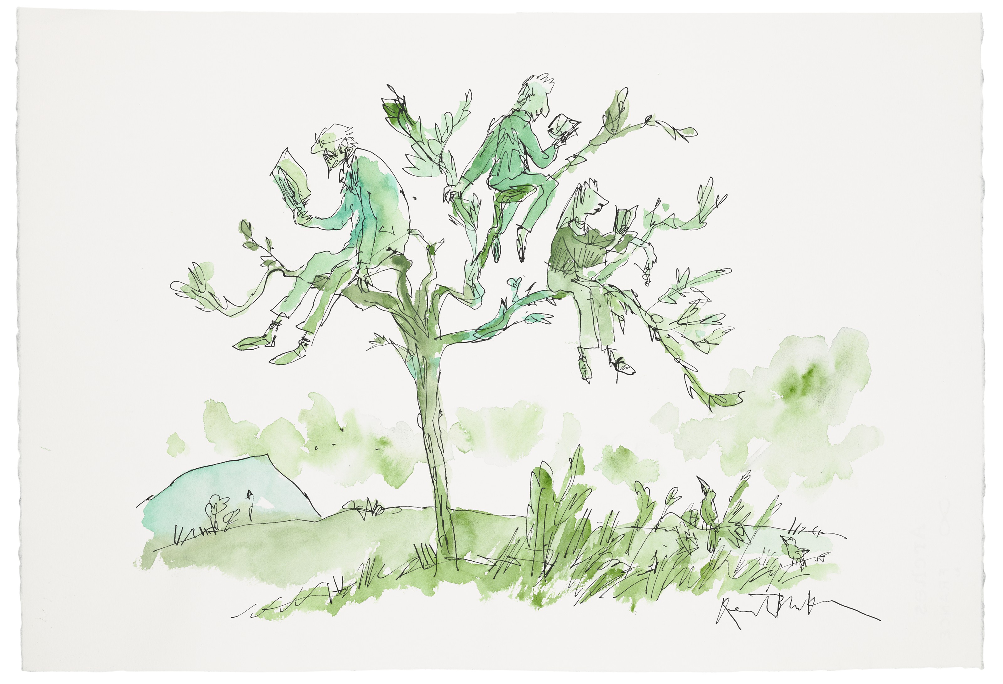QUENTIN BLAKE (b.1932), People in Trees #1 | Christie’s