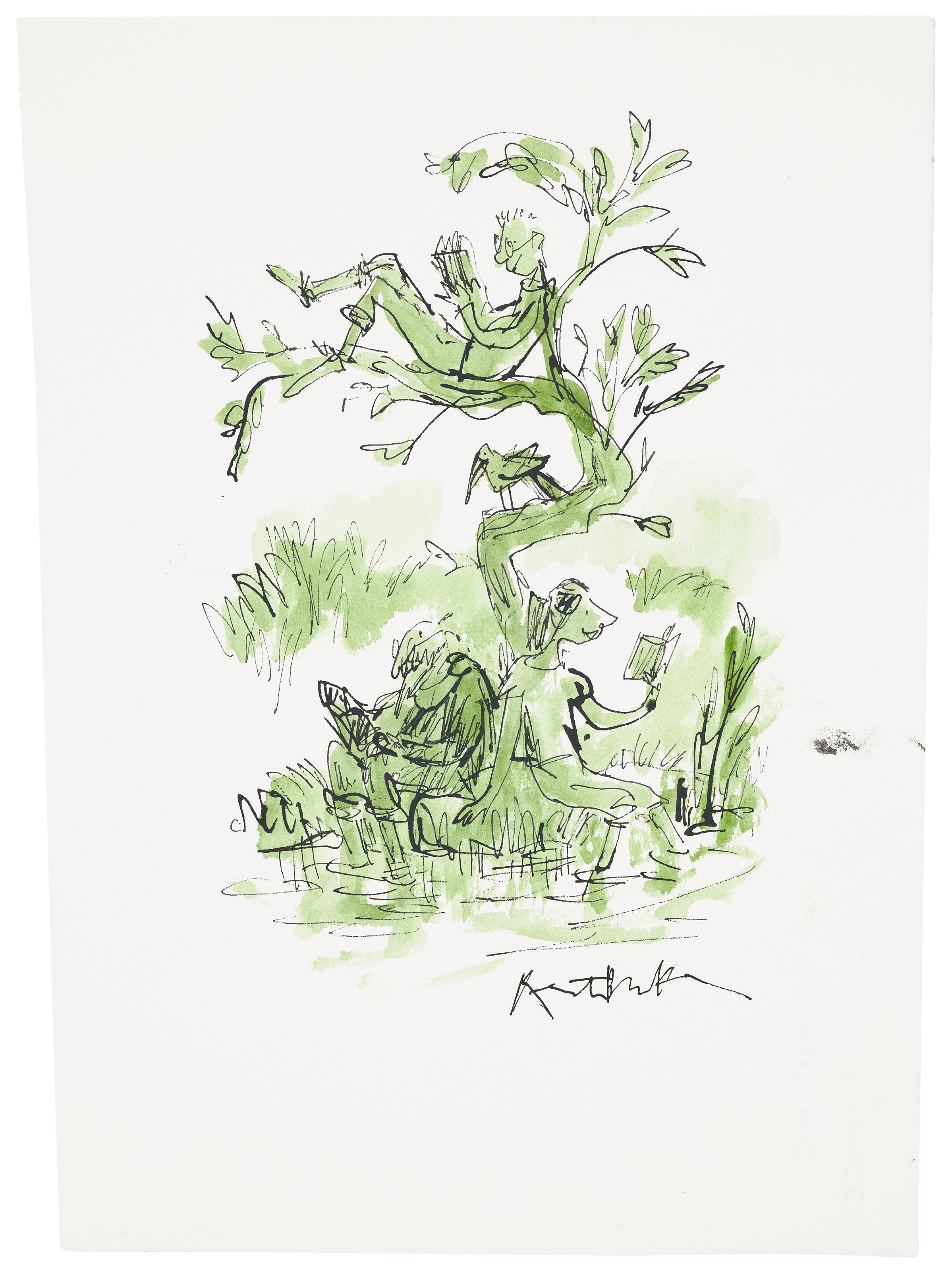 QUENTIN BLAKE (b.1932), People in Trees #9 | Christie’s