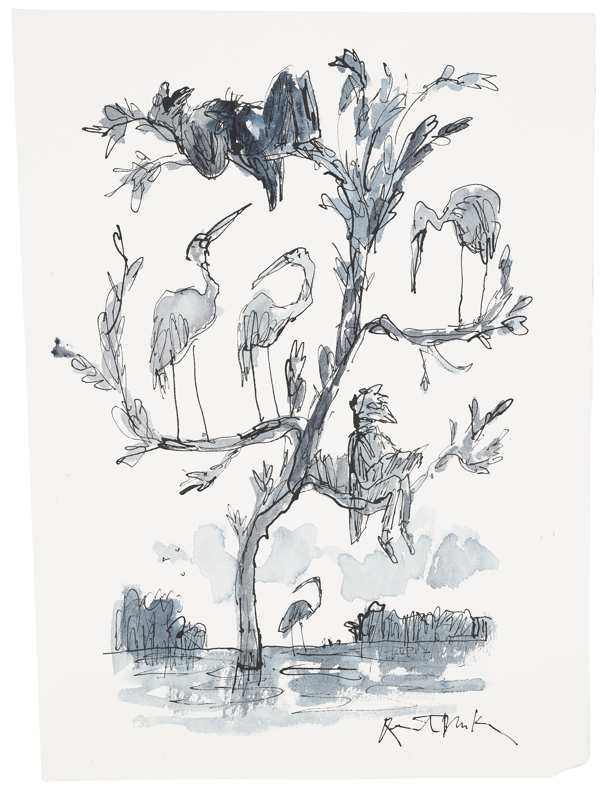 QUENTIN BLAKE (b.1932), People in Trees #10 | Christie’s