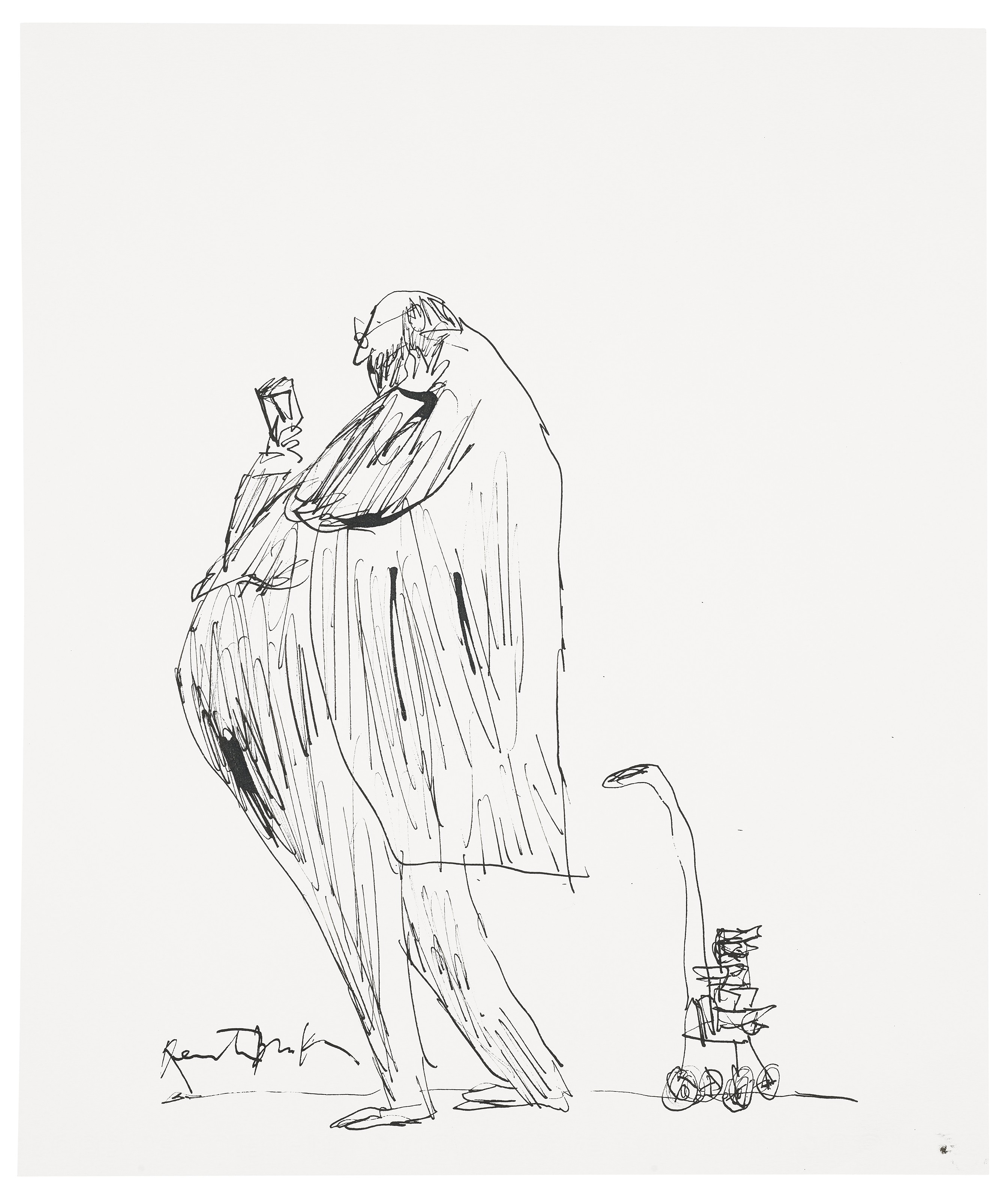 QUENTIN BLAKE (b.1932), Pen-and-ink portrait #1 | Christie’s
