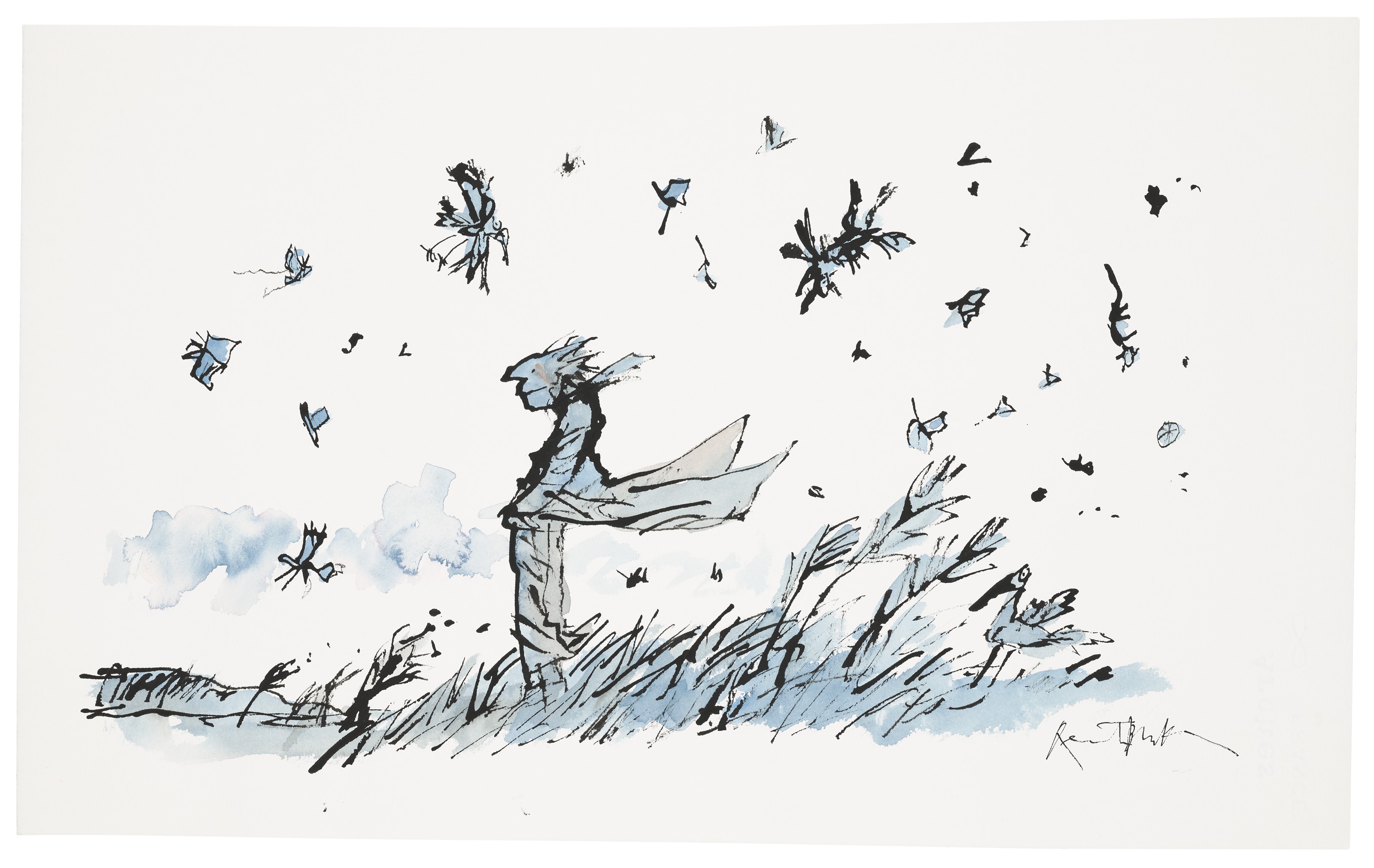QUENTIN BLAKE (b.1932), A High Wind #1 | Christie’s