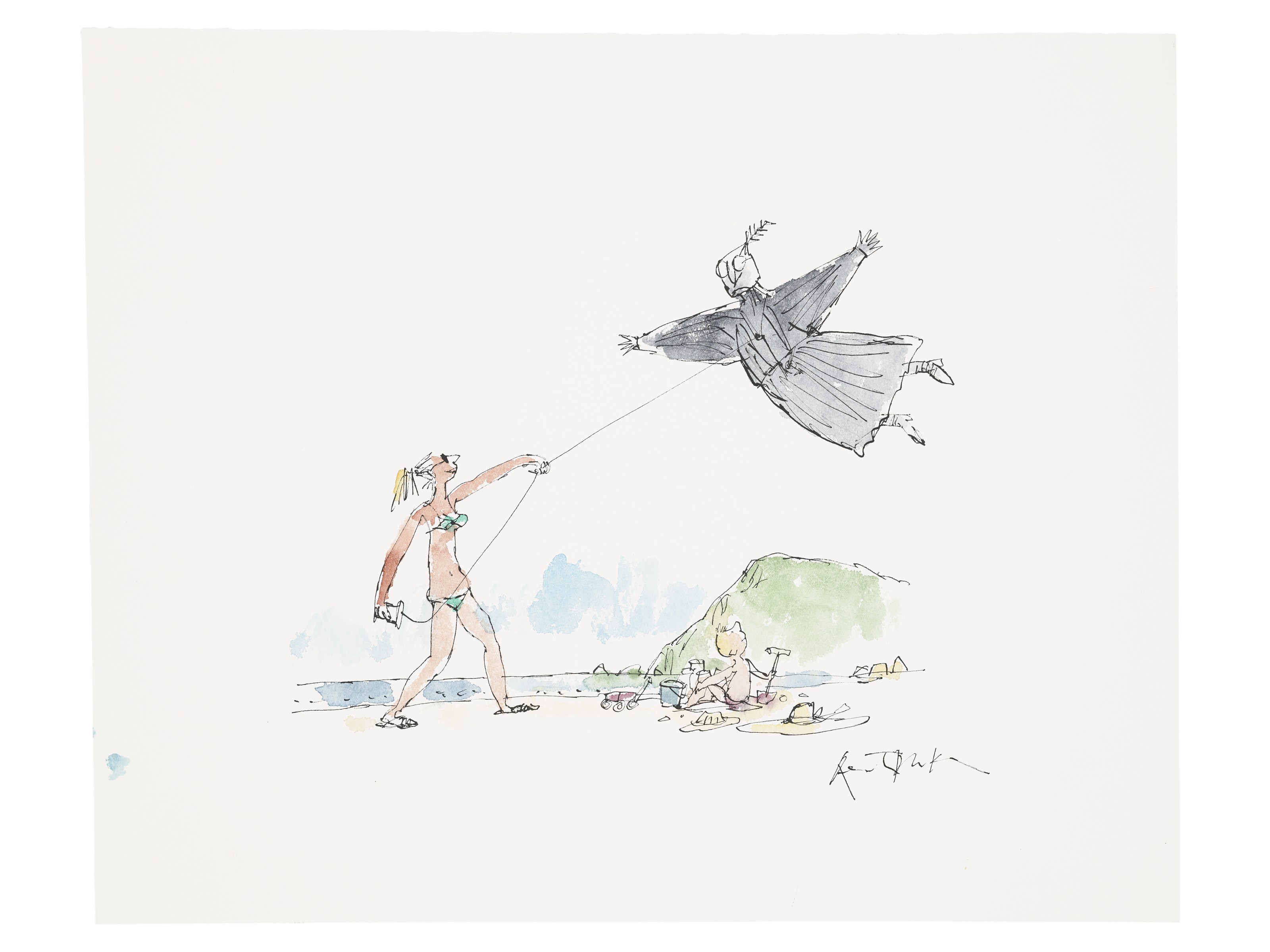 QUENTIN BLAKE (b.1932), The Stern Victorian Kite | Christie’s