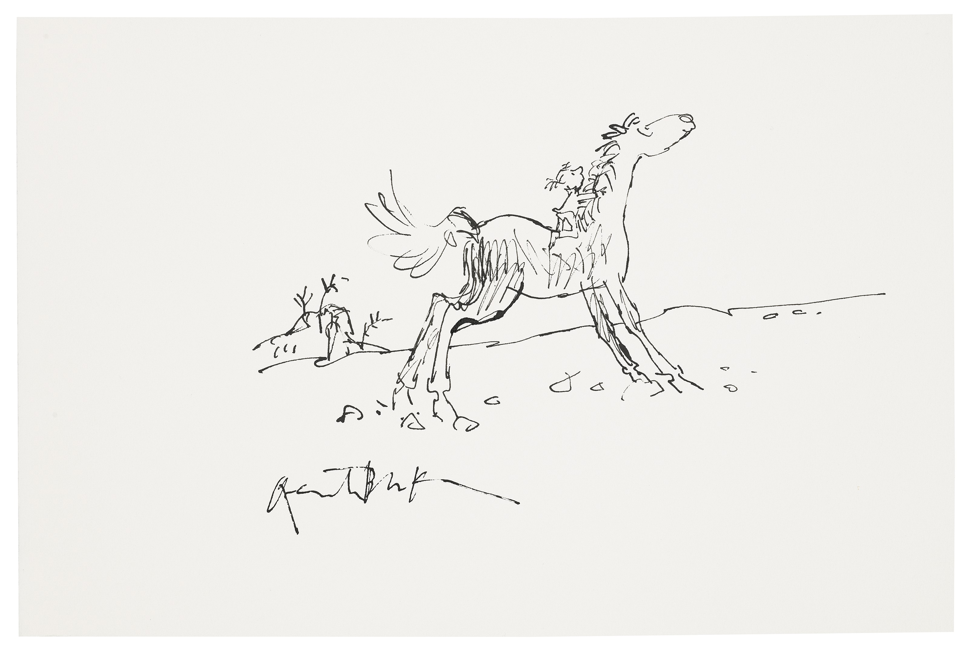 QUENTIN BLAKE (b.1932), Rosie’s Magic Horse preliminary #2 | Christie’s