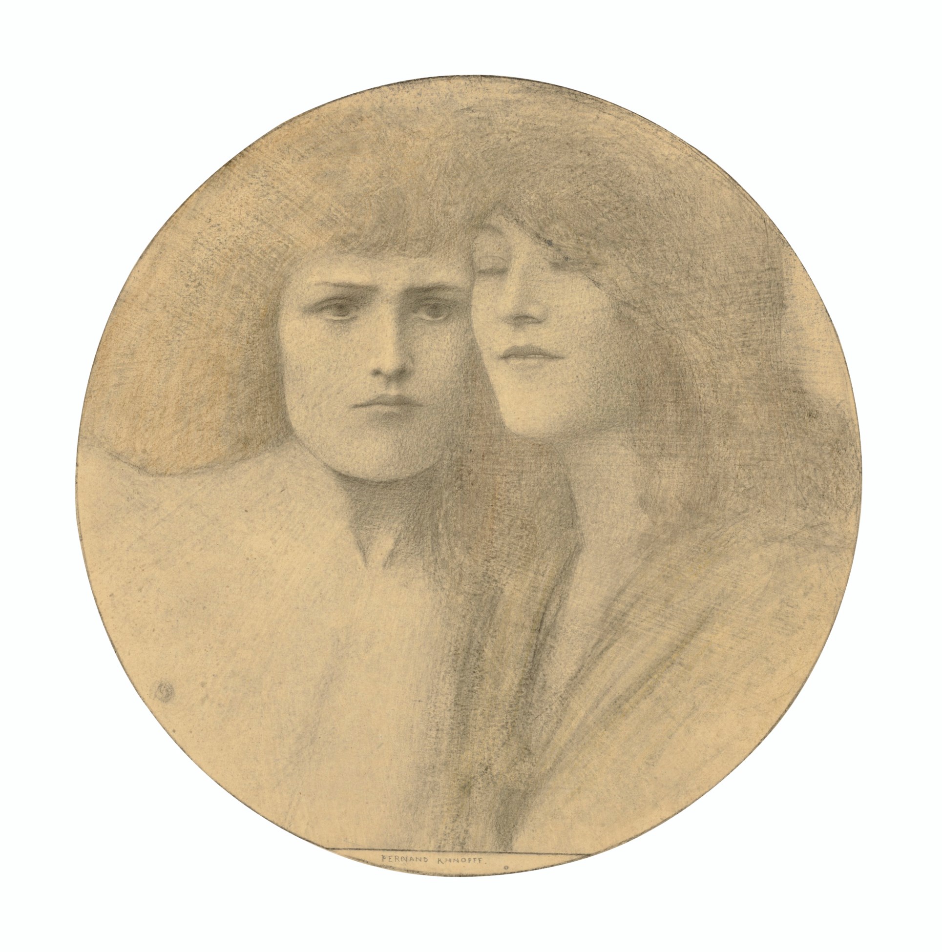 FERNAND KHNOPFF (BELGIAN, 1858-1921), Les Caresses | Christie's