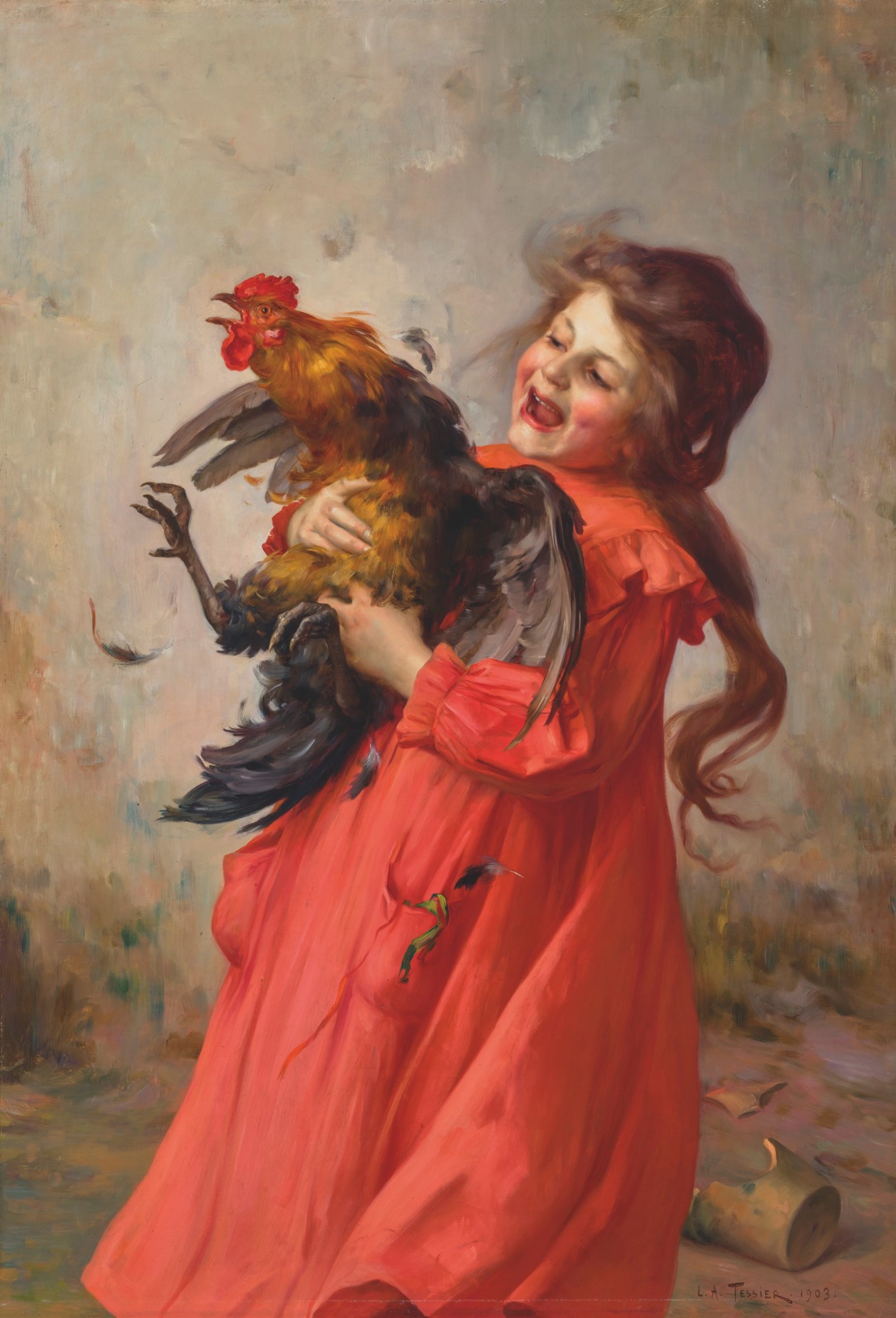 LOUIS ADOLPHE TESSIER (FRENCH, 1858-1915), Caught | Christie's