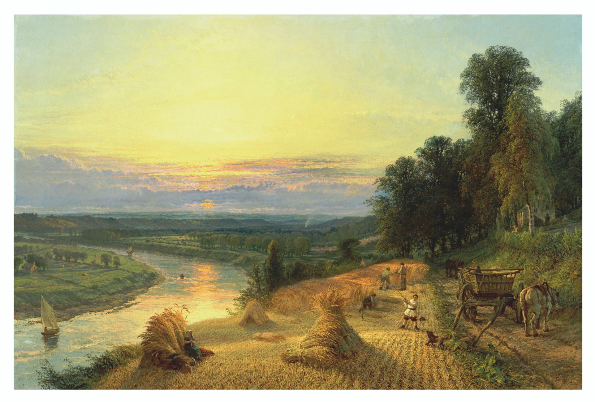 HENRY DAWSON, R.B.A. (BRITISH, 1811-1878), On the Ribble, near Preston ...