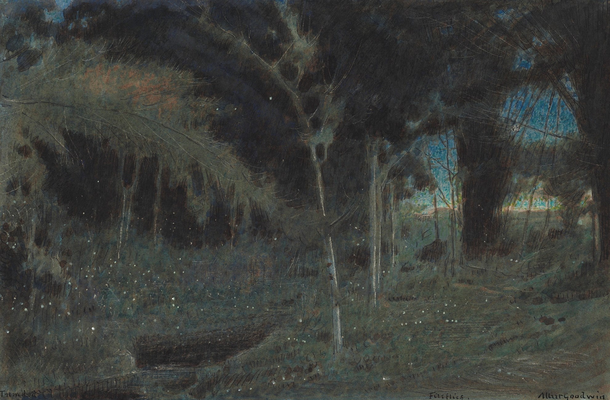 ALBERT GOODWIN, R.W.S. (BRITISH 1845-1932), Fireflies, Trinidad ...