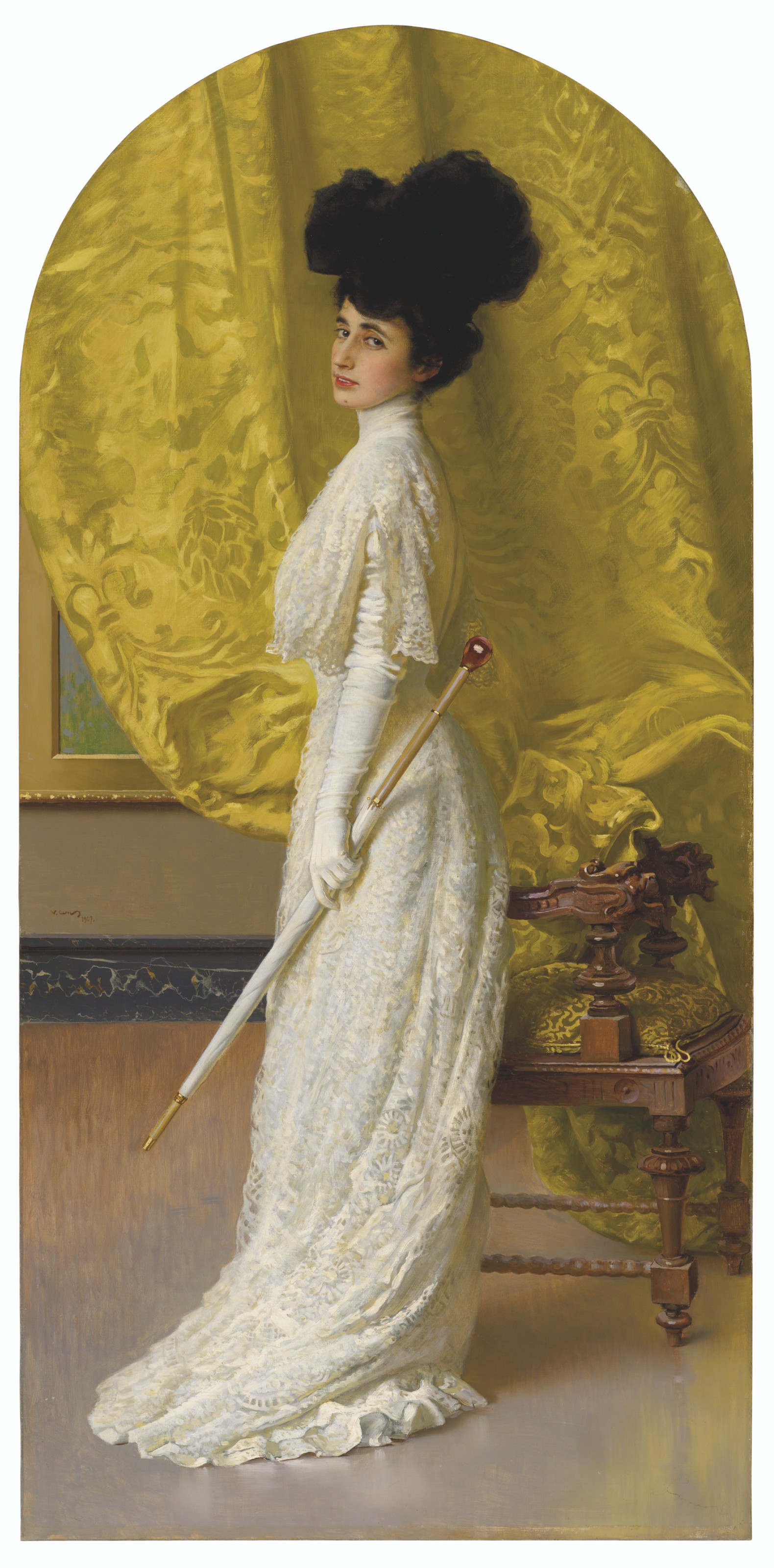 VITTORIO MATTEO CORCOS (ITALIAN, 1859-1933), Portrait of Yole Biaggini ...