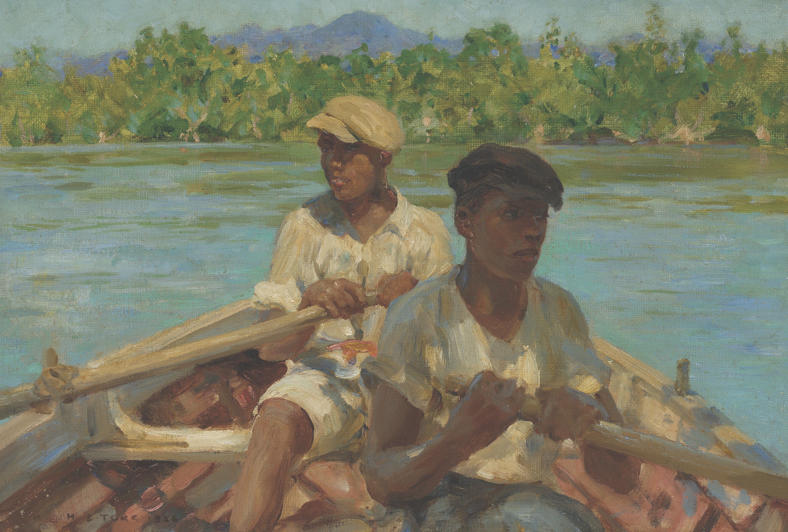 HENRY SCOTT TUKE, R.A., R.W.S. (BRITISH, 1858-1929), Black River ...