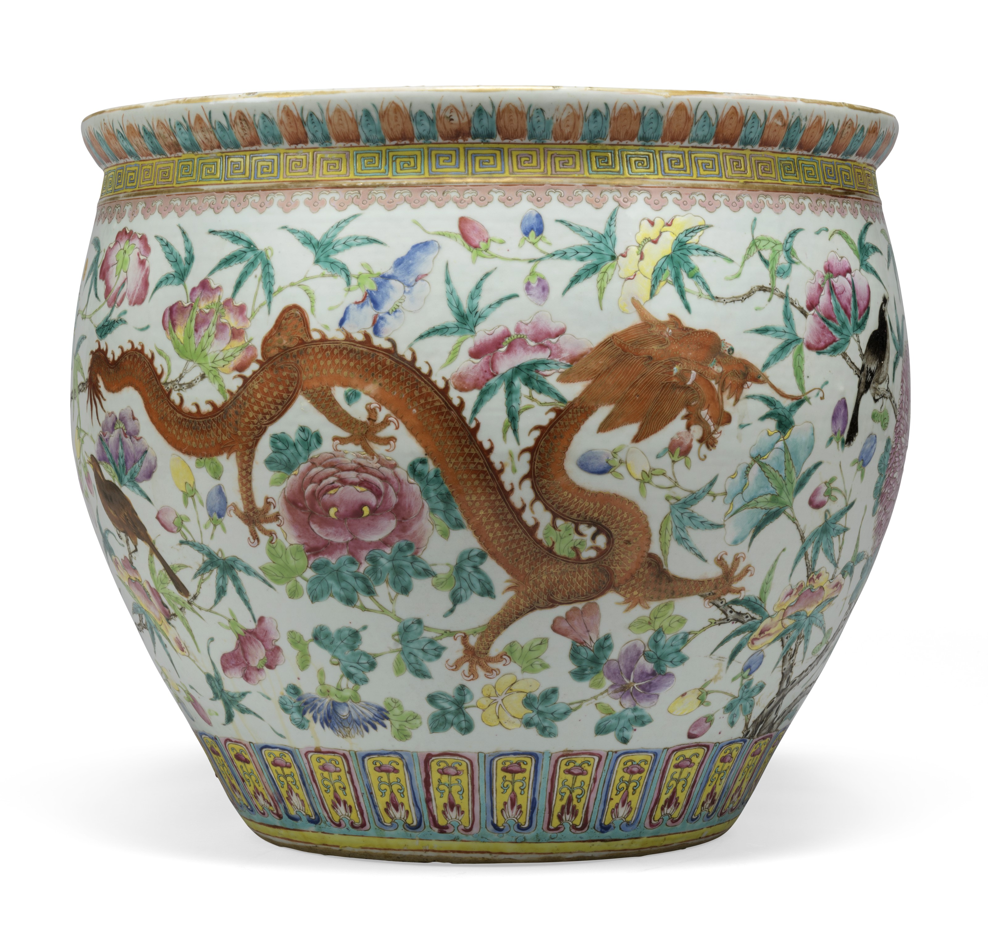 A CHINESE FAMILLE ROSE LARGE FISH BOWL, 19TH CENTURY | Christie’s