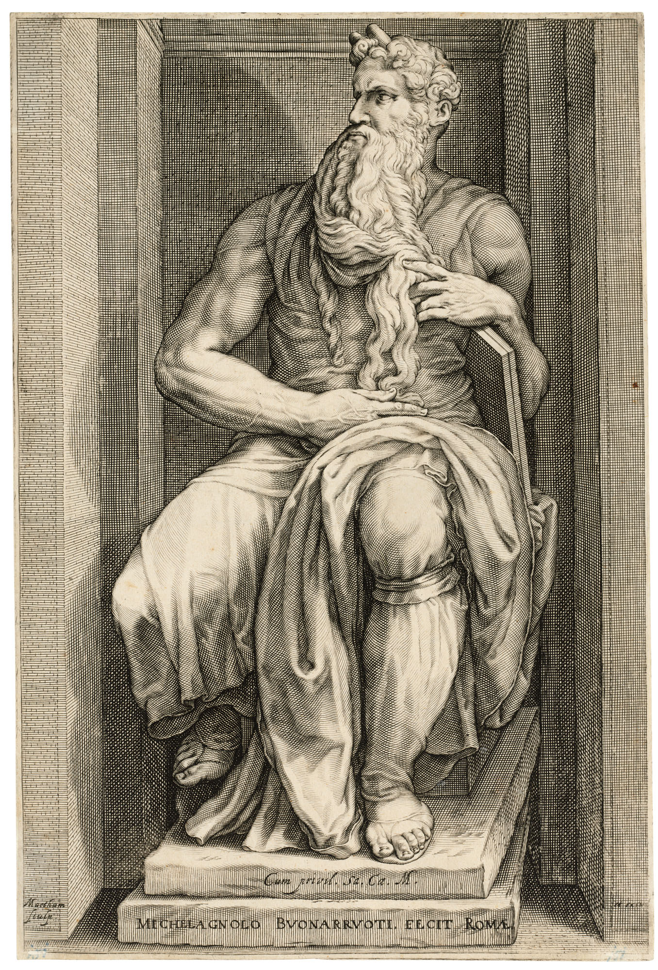 JACOB MATHAM (1571-1631) AFTER MICHELANGELO BUONARROTI (1475-1564 ...