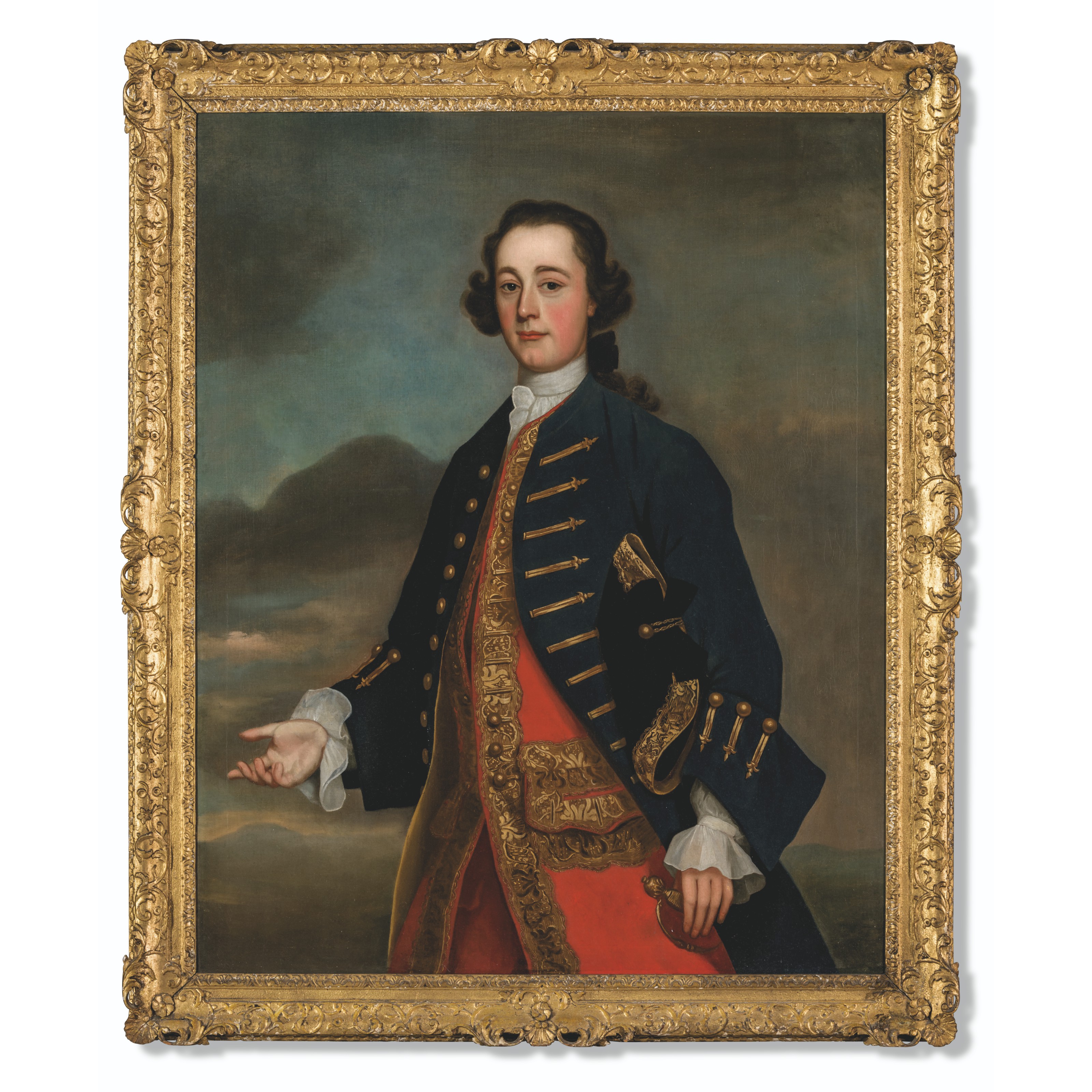 ENGLISH SCHOOL, MID-18TH CENTURY, Portrait of a gentleman, three ...