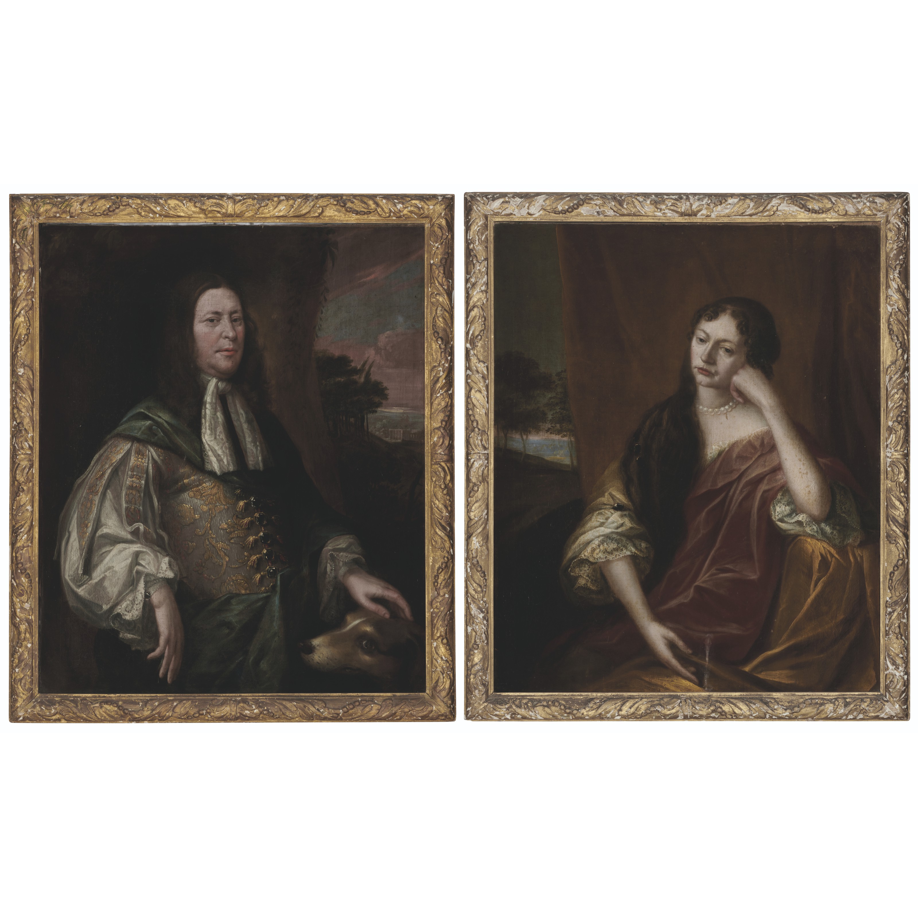 CIRCLE OF JOHN MICHAEL WRIGHT (LONDON 1617-1694), Portrait of a ...