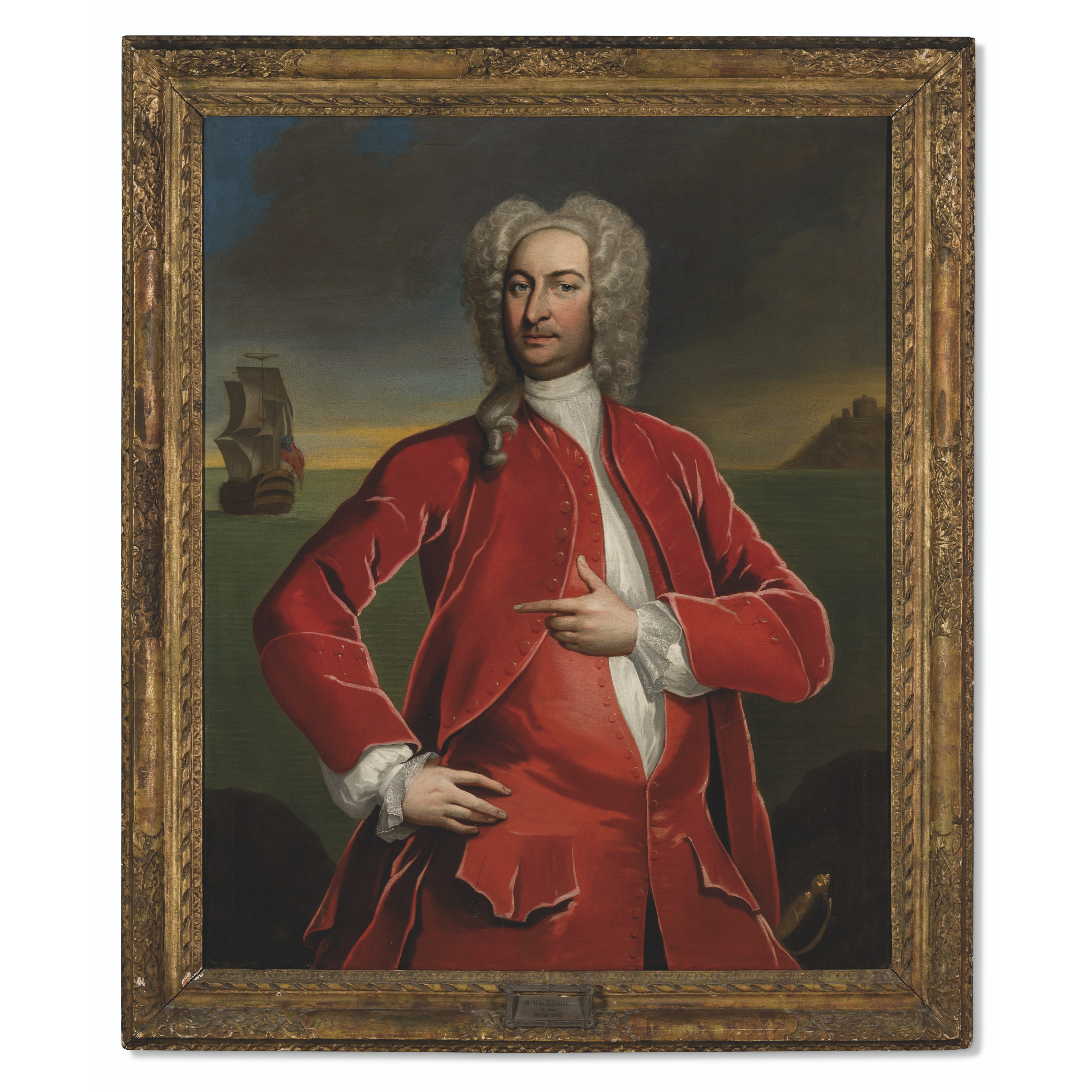 ENGLISH SCHOOL, MID-18TH CENTURY, Portrait of George Treby, three ...
