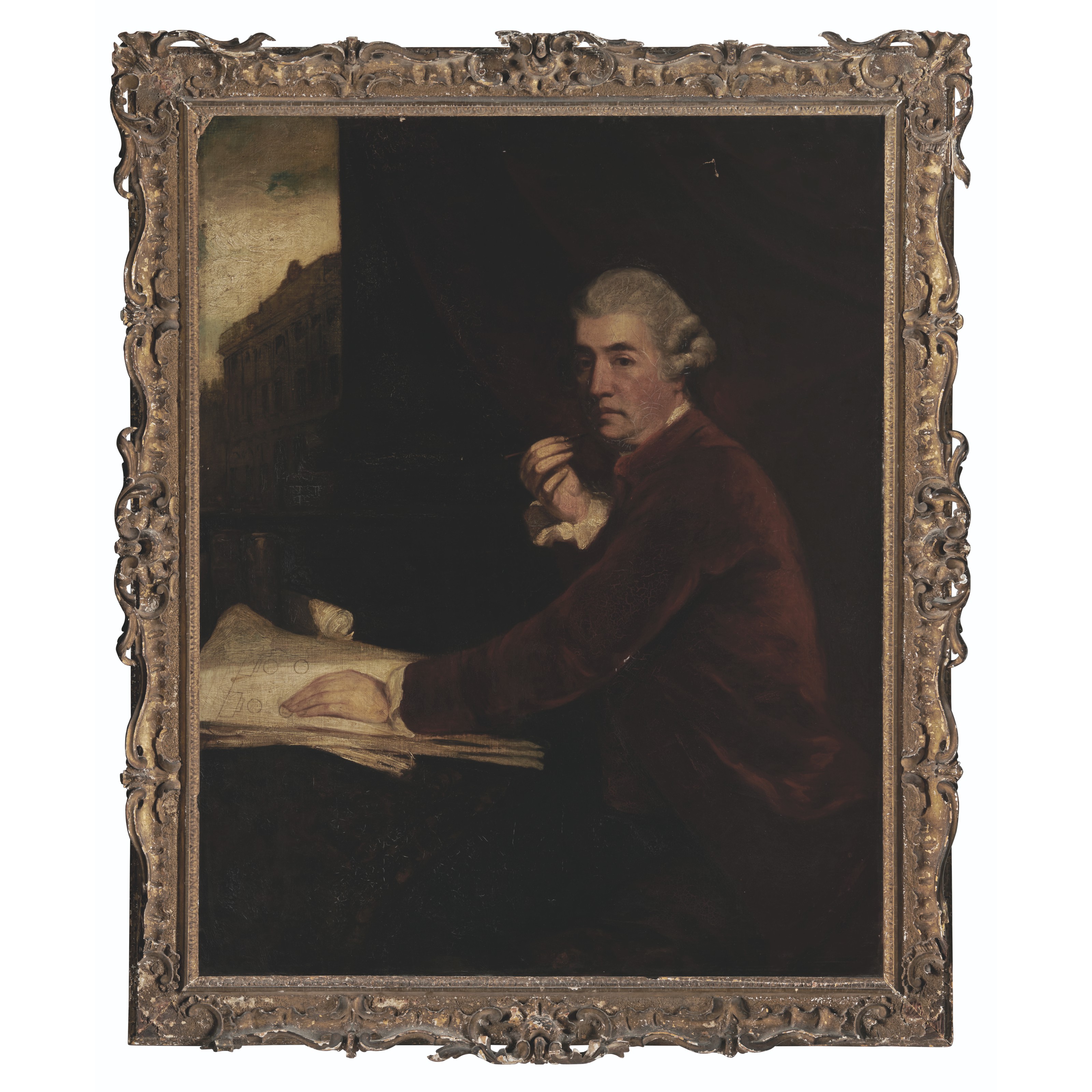 AFTER SIR JOSHUA REYNOLDS P.R.A., Portrait of Sir William Chambers, R.A ...