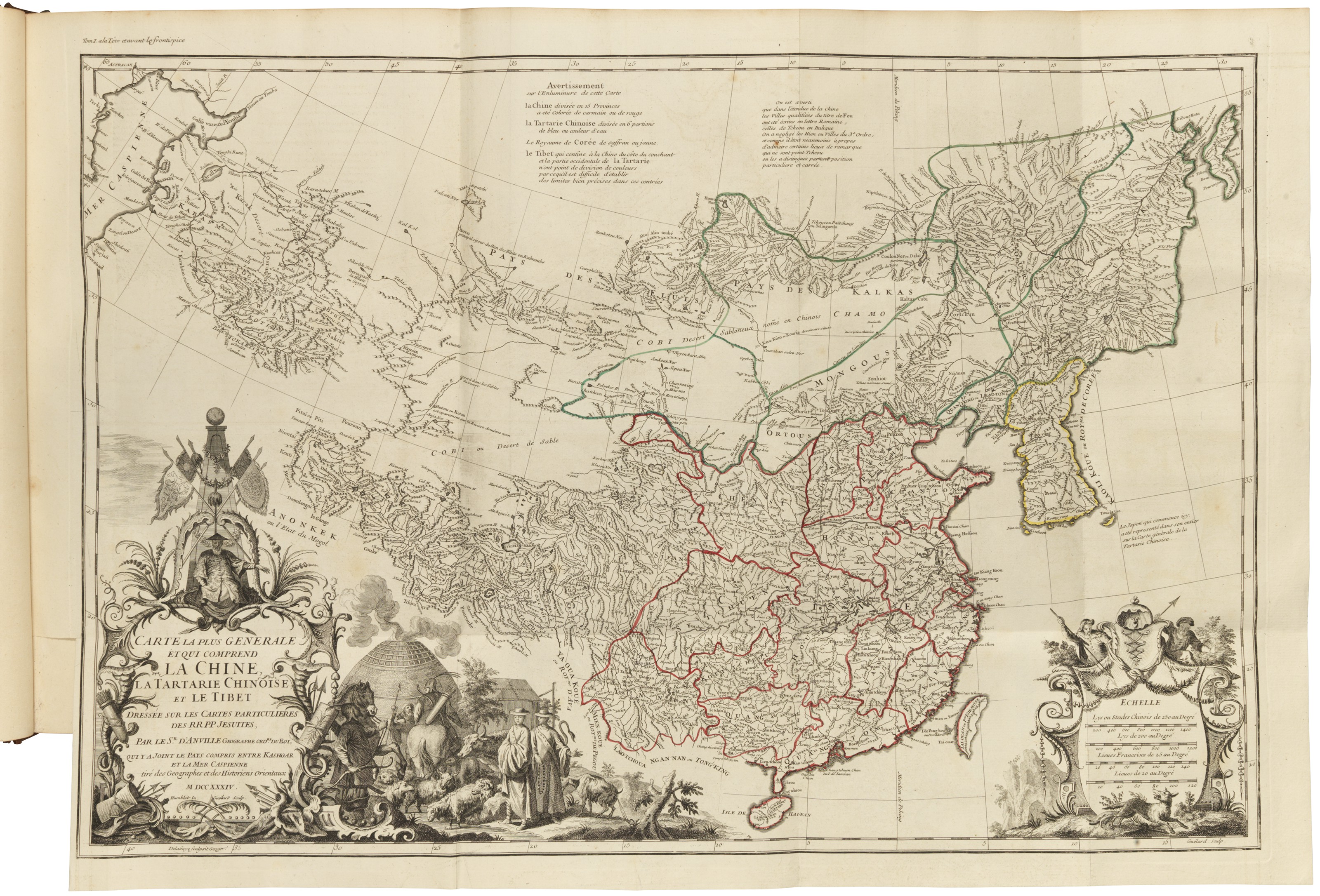 Jean Baptiste Du Halde (1674-1743)., Description Géographique ...